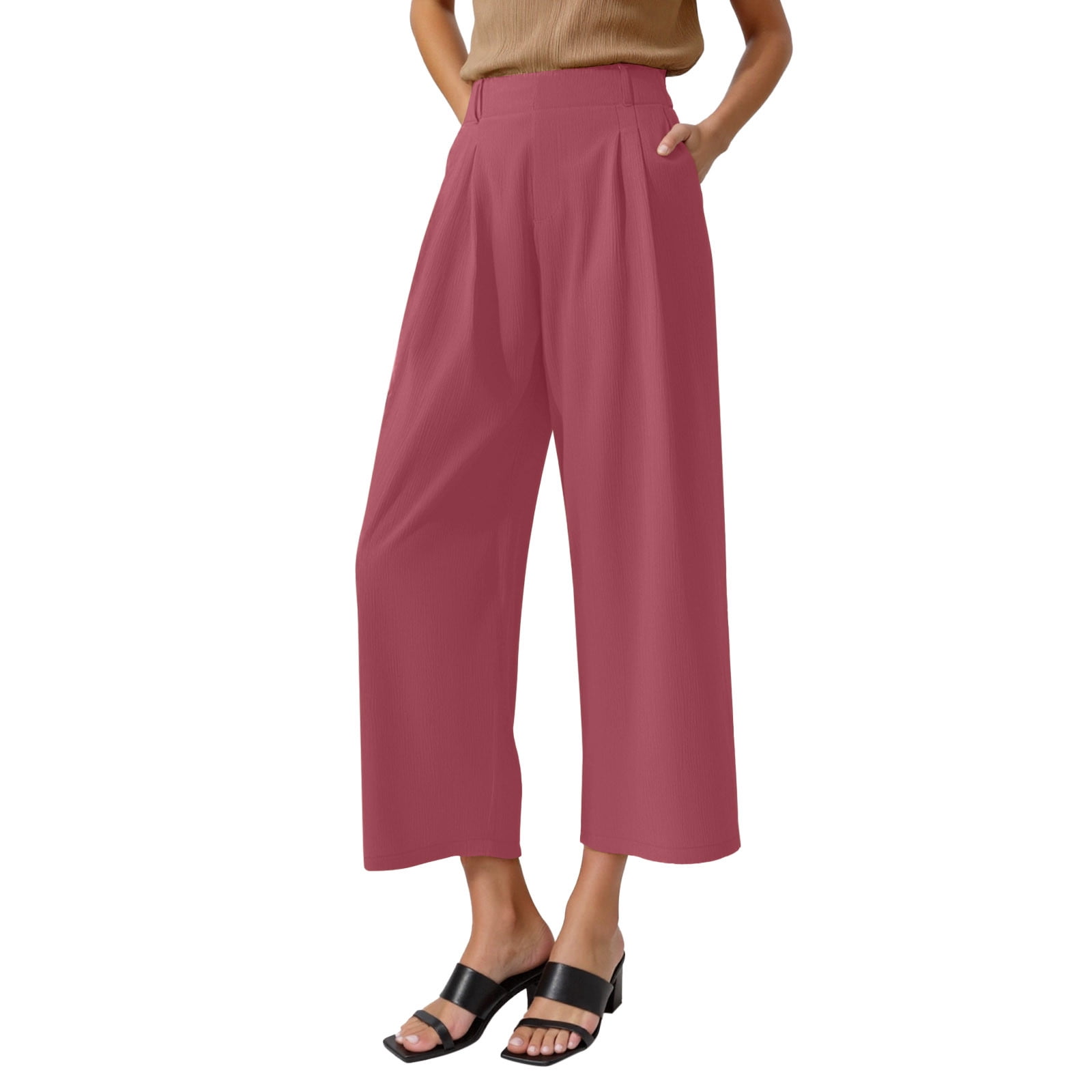 Summer Pants for Women Casual Loose Straight Leg Pants Summer ...