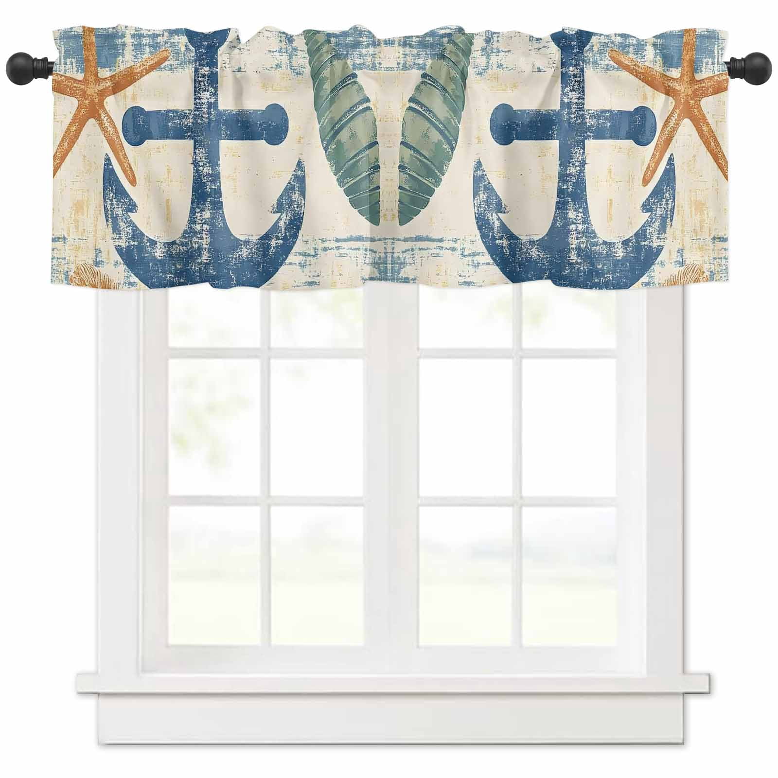 Summer Parrot Valances for Windows Farmhouse Kitchen Curtains Valances ...