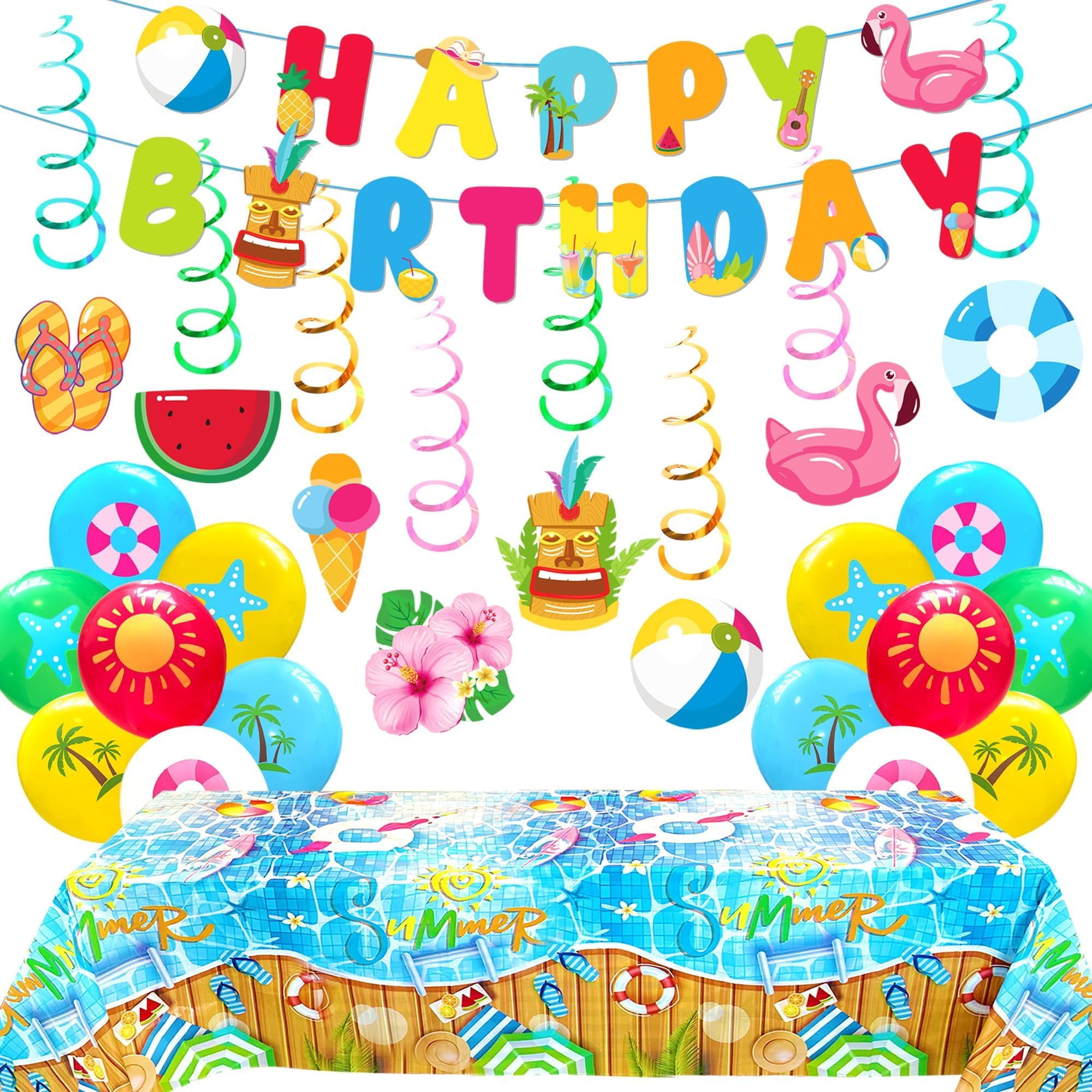 Summer Party Decotrations Pool Partys Decor AIS1 Beach Theme Party ...