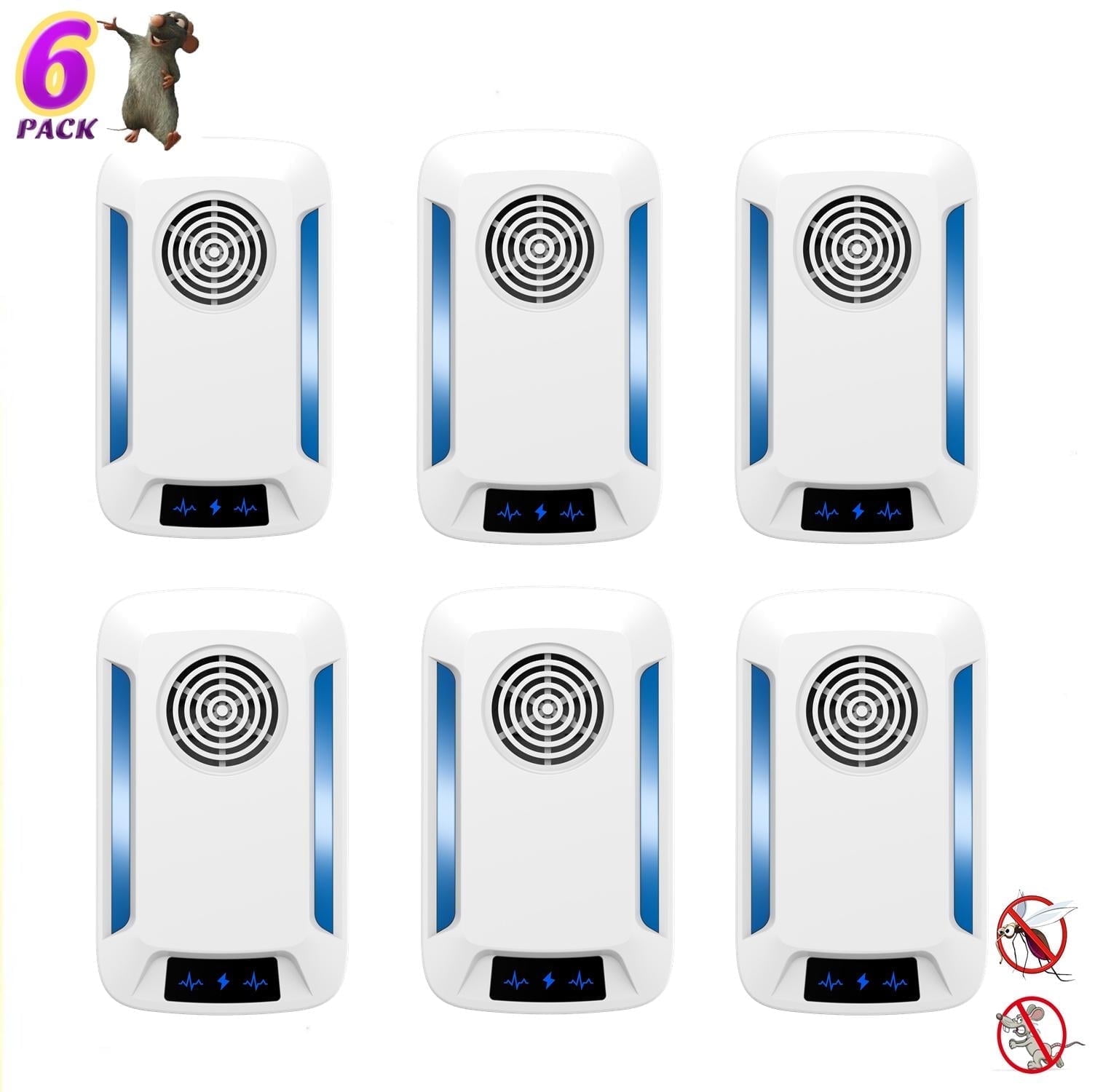 Summer Pest Blitz VIWING Ultrasonic Pest Repellent Plug In Device, 6 ...
