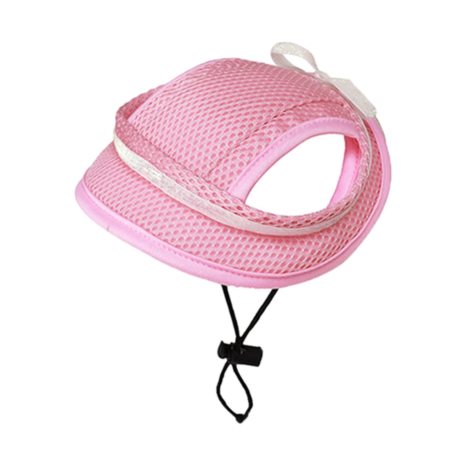 Summer Pet Sun Hat with Bow Ears Breathable Mesh Shade for Dogs and ...