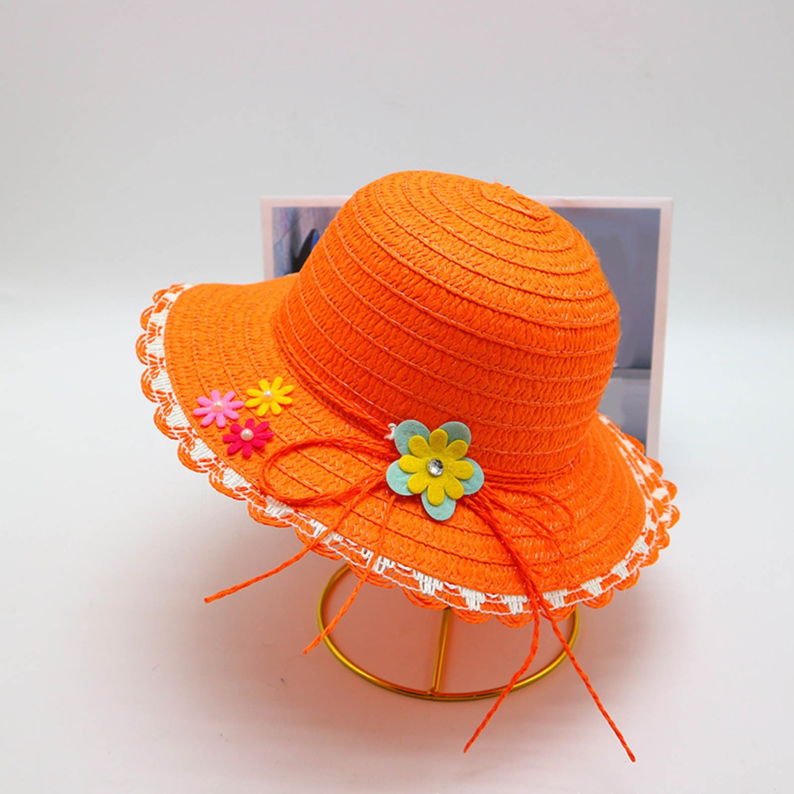 Summer Picks,Children's Large Brimmed Summer Sun Hat, Outdoor Sunshade ...