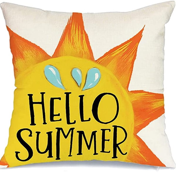 Summer Pillow Covers 18x18 Inch Popsicle Ice Cream Pillows Decorative ...