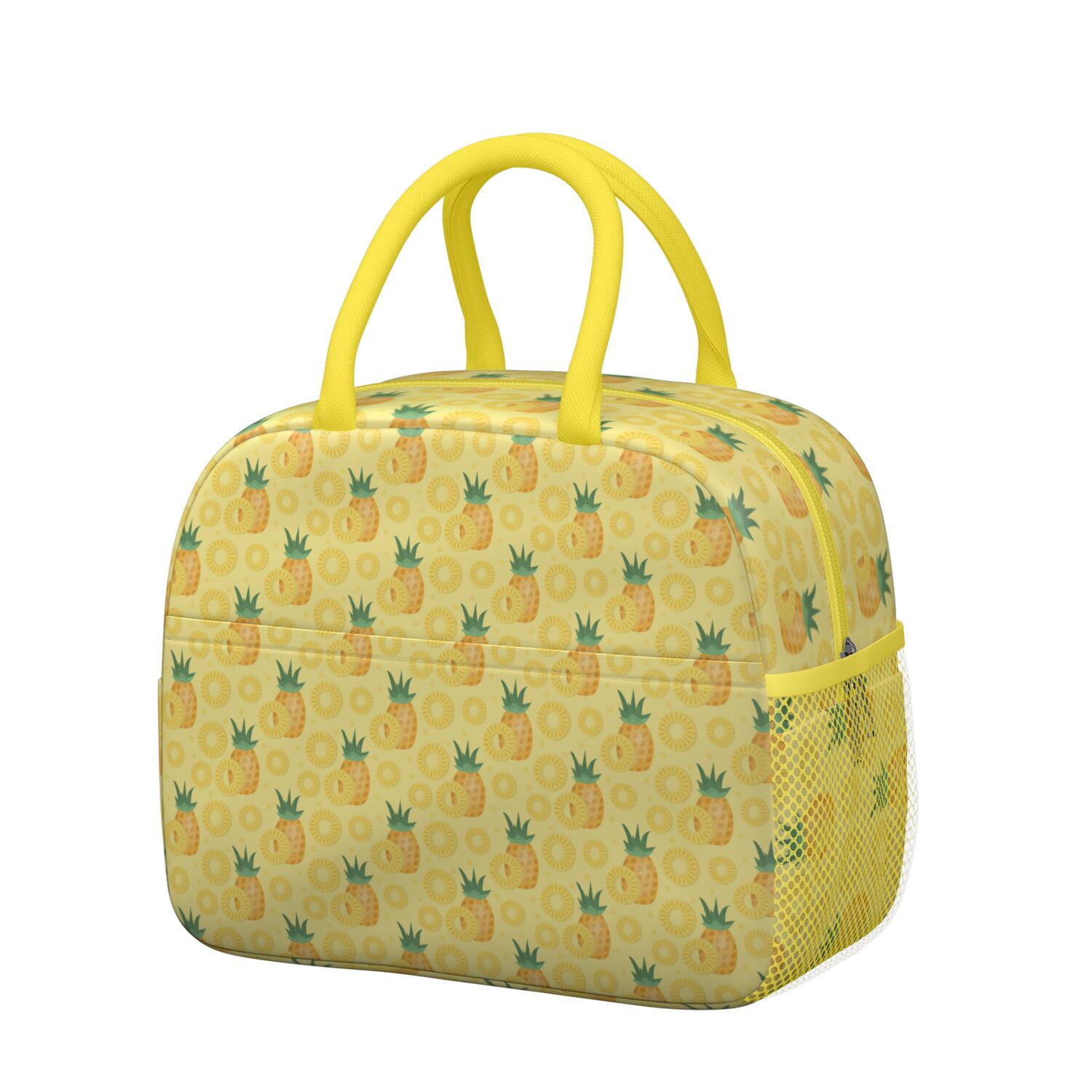 Summer Pineapple Lunch Box - Lightweight & Durable Insulated Lunch Tote ...