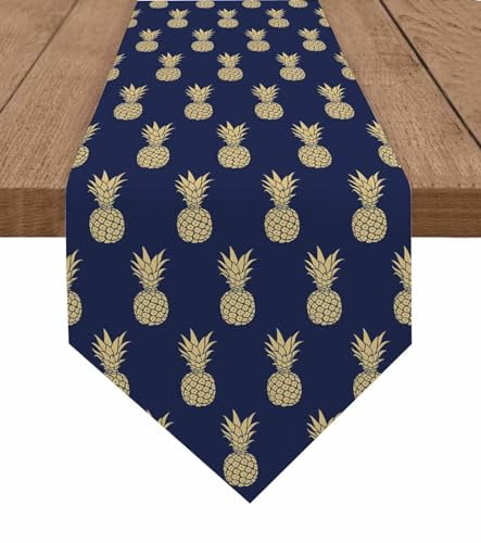 Summer Pineapple Triangle Table Runners Long Dresser Scarves Table ...