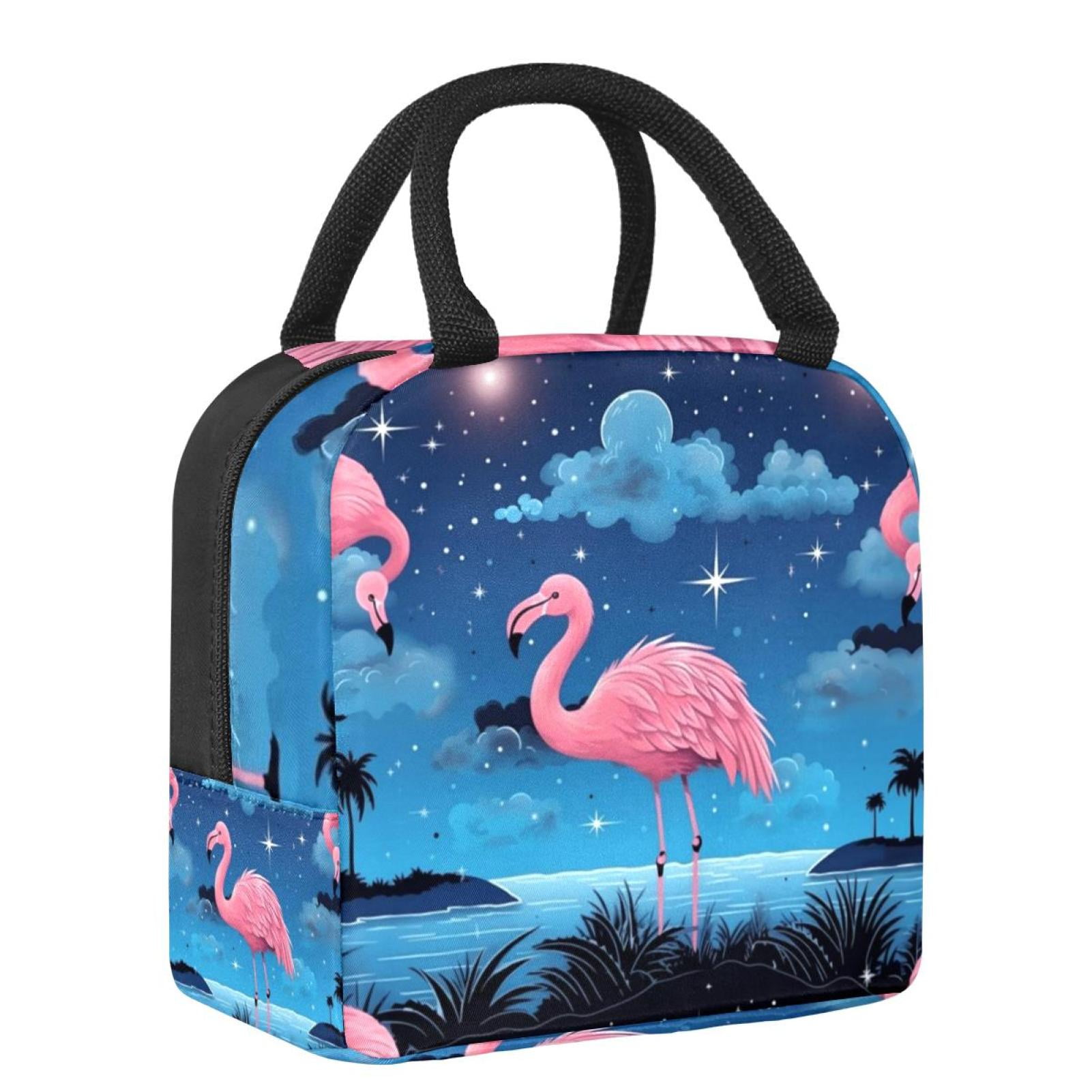 Summer Pink Flamingo Lightweight Large Capacity Tote Lunch Bag for Men ...