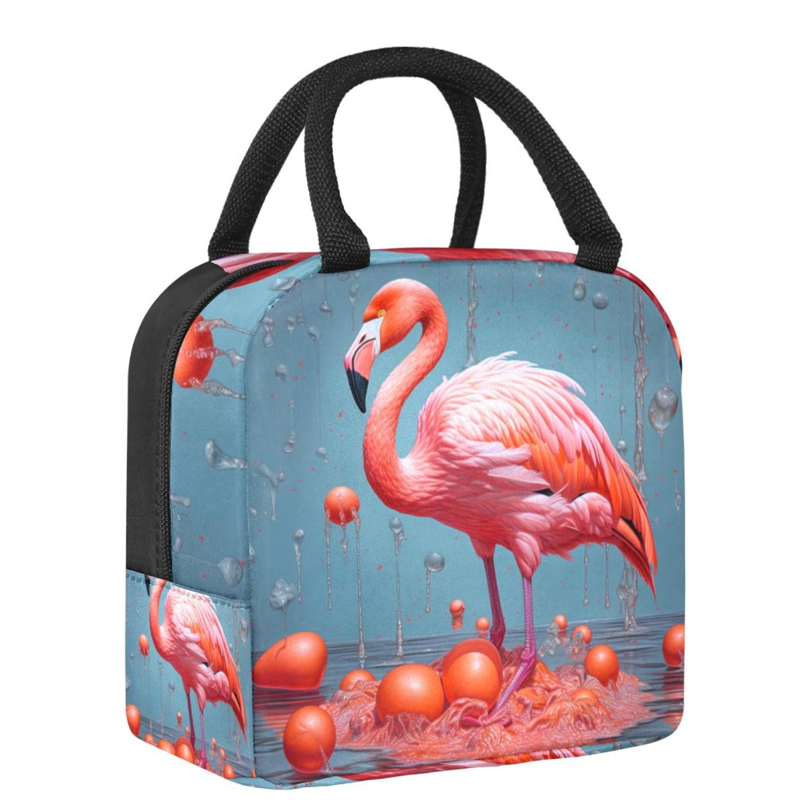 Summer Pink Flamingo Lightweight Large Capacity Tote Lunch Bag for Men ...