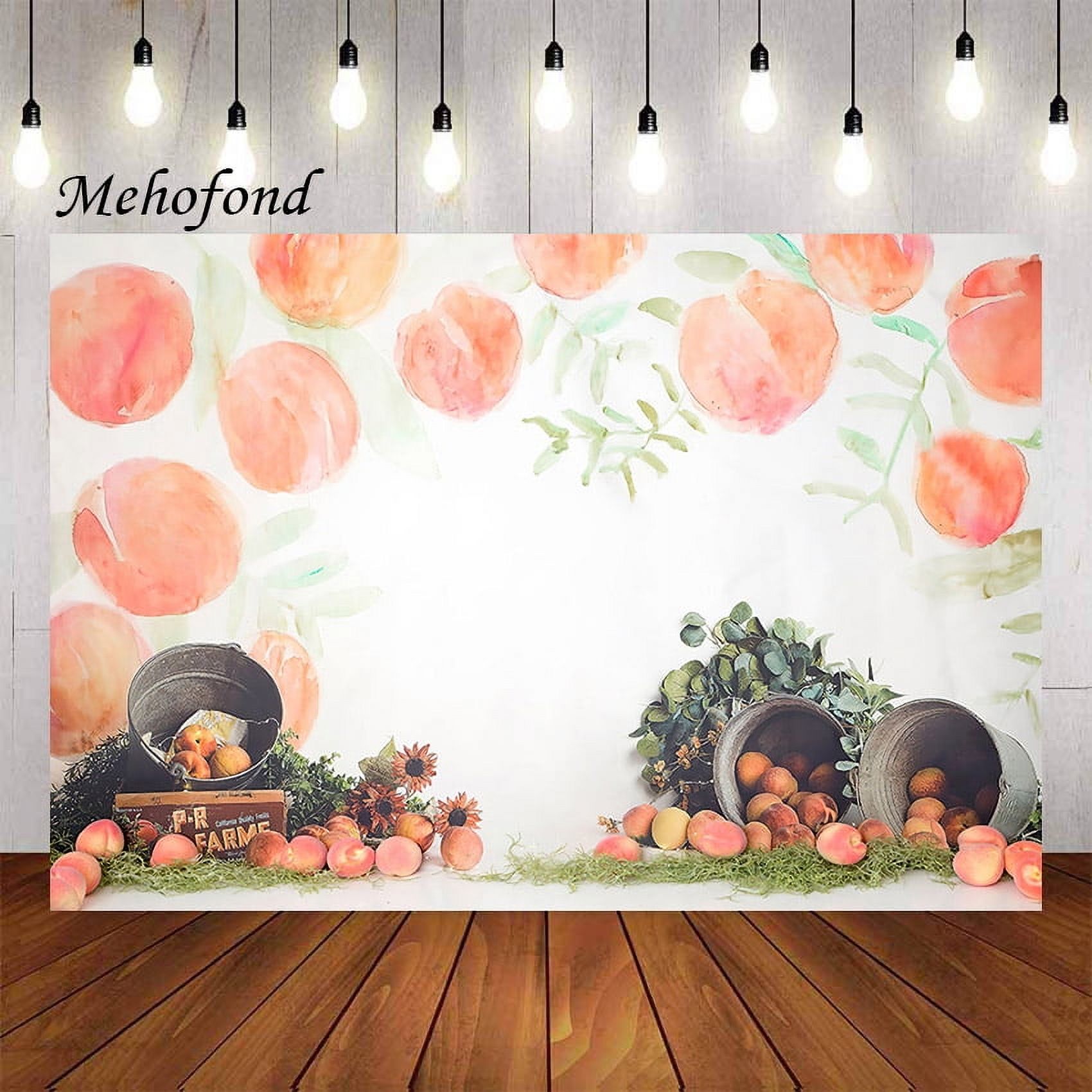 Summer Pink Sweet Little Peach Girl Birthday Party Cake Smash ration ...
