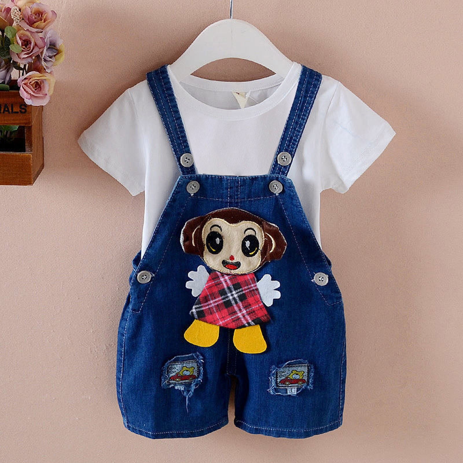 Summer Plaid Toddler Shorts for Boys Cute Cartoon Jean Children's Pants ...