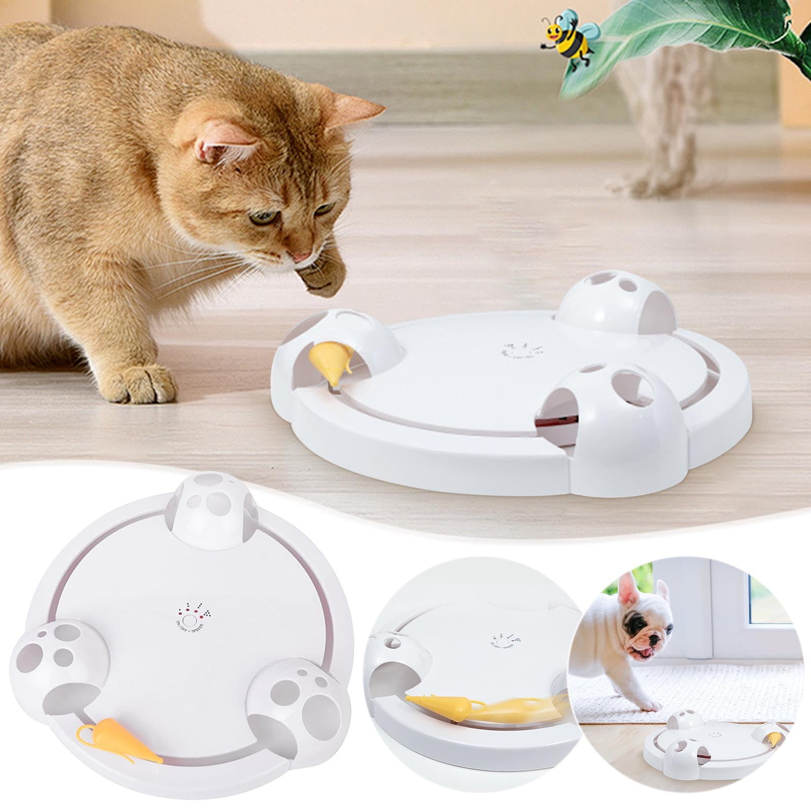 Summer Playset, Electric Cat Turntable, Automated Rotating Scratch Toy ...