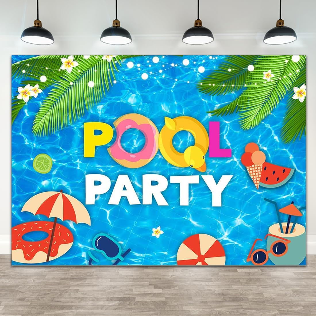 Summer Pool Party Decorations Backdrops for Kids Birthday End of School ...