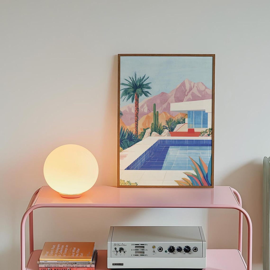 Summer Pool Print, Tropical Summer Decor, Swimming Pool, Modern Beach ...