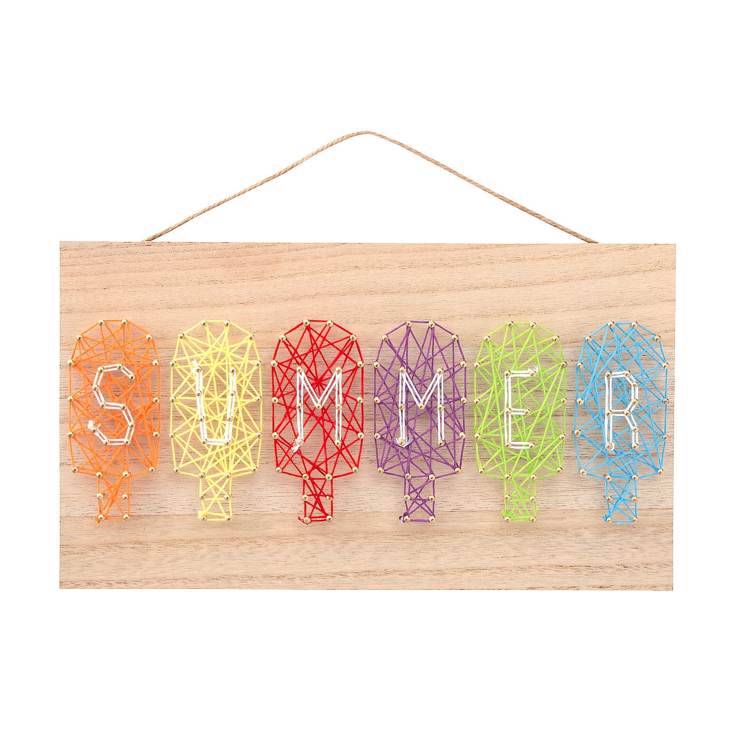 Summer Popsicle String Art Craft - Makes 1 - Walmart.com