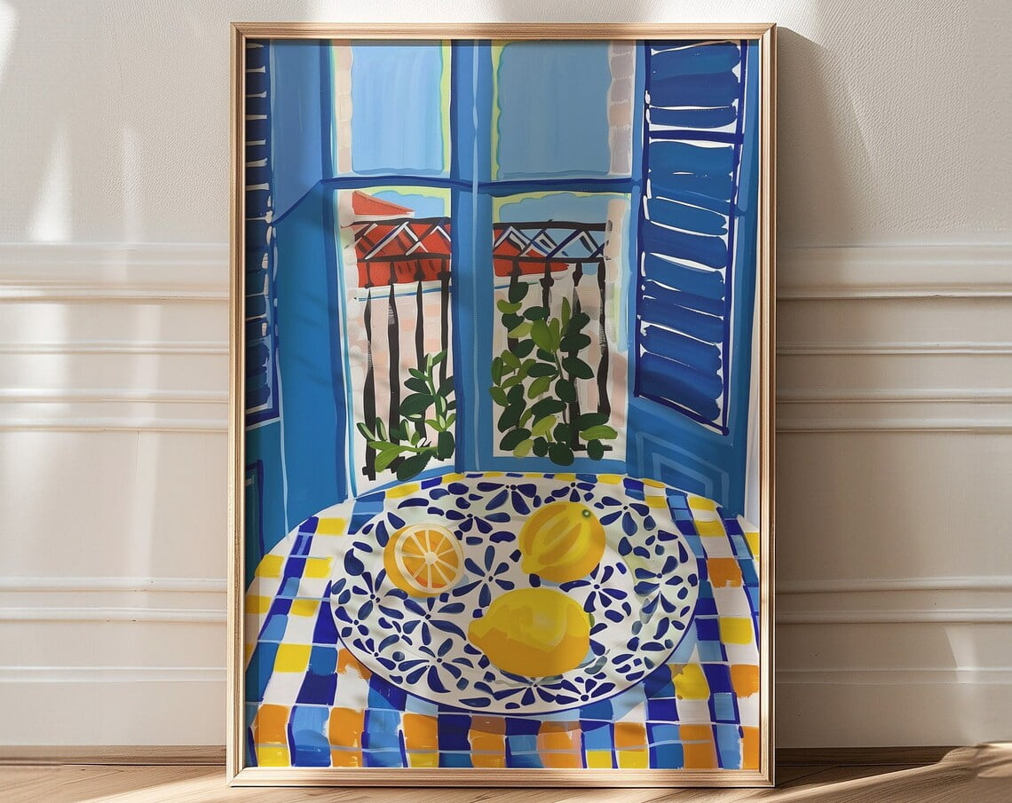 Summer Poster, Danish Pastel, Matisse Art, Trendy Decor, Maximalist Art ...
