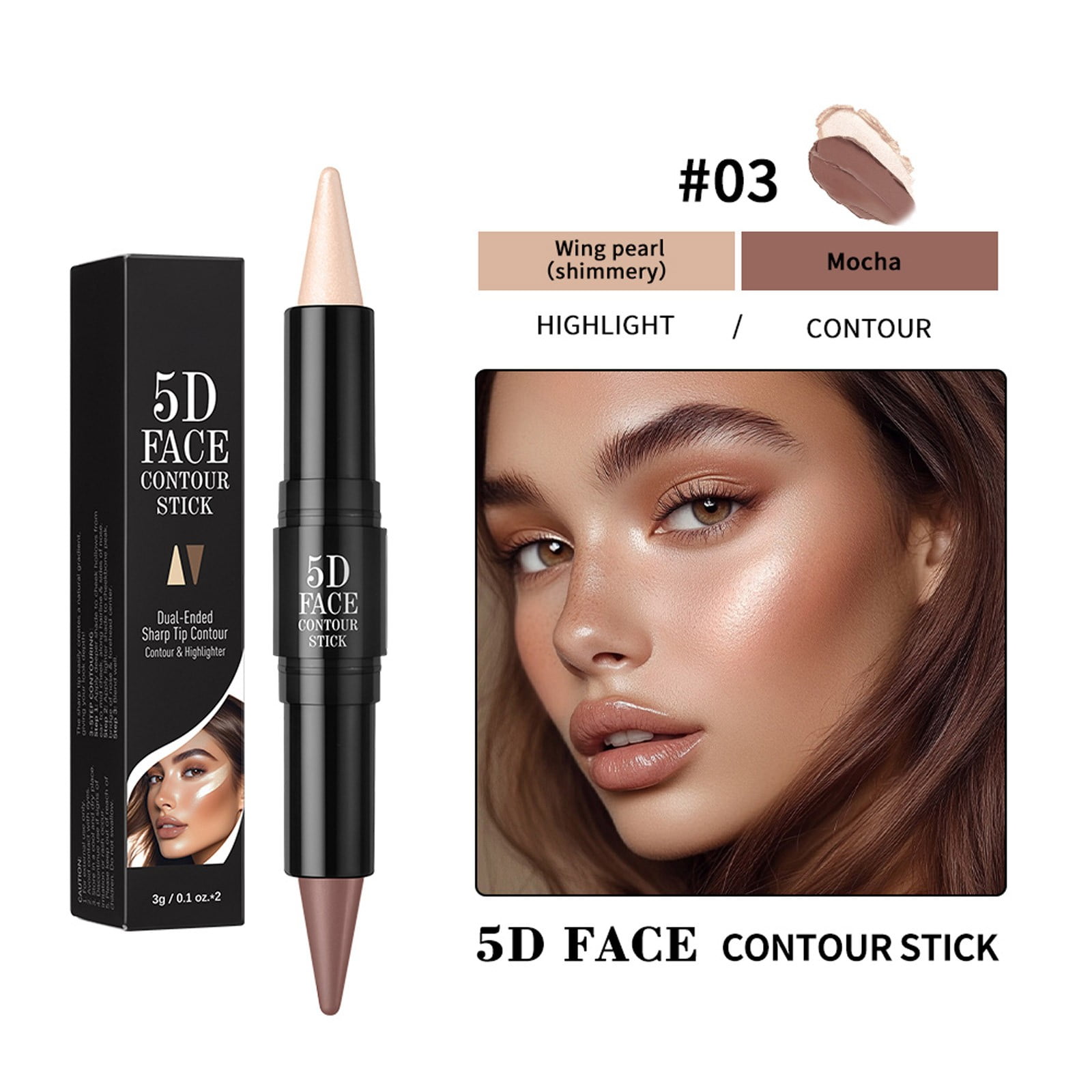 Summer Promo, Topliu 3d Contouring Stick, Highlighting Stick, 3g Size ...