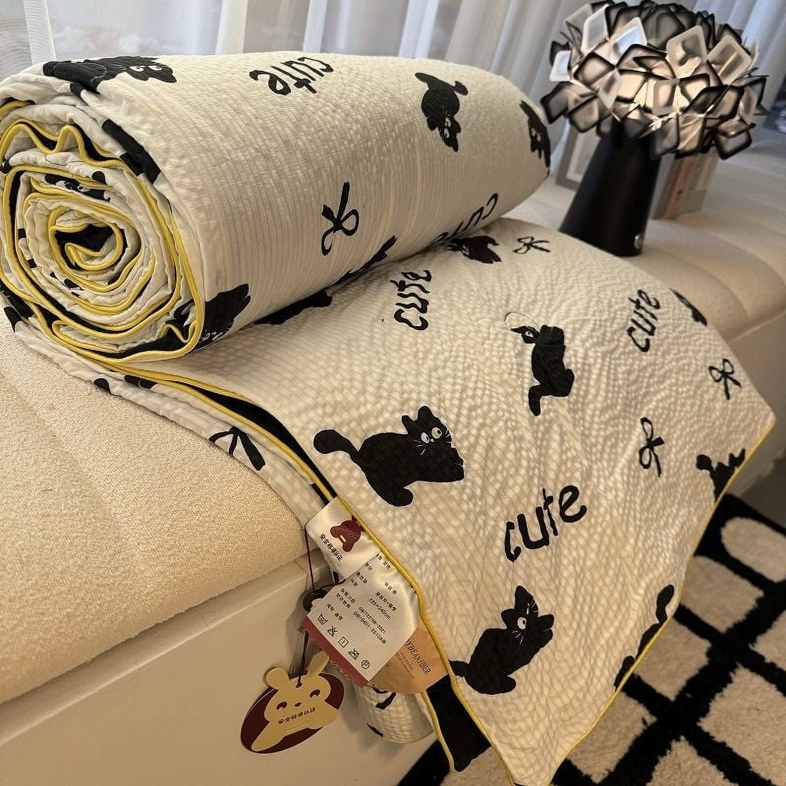 Summer Quilt Ins French Countryside Wrinkled Yarn Two person Washable ...