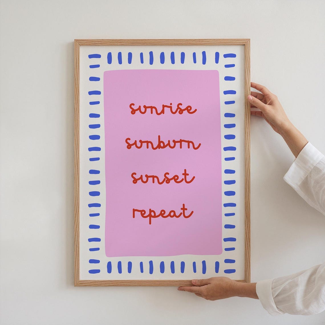 Summer Quote Print Trendy Typography Wall Art Beach House Decor Coastal ...