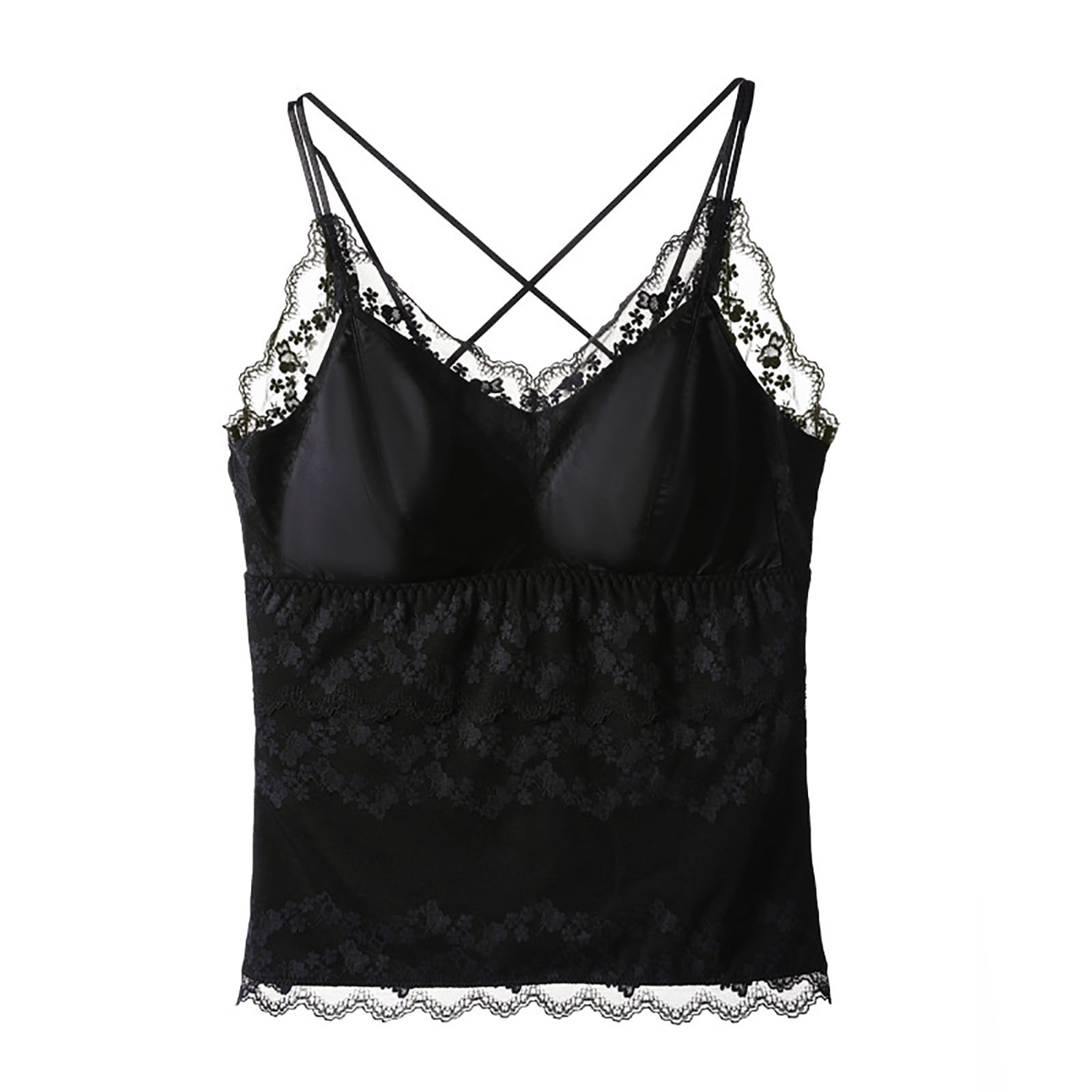 Summer Racerback Cami For Womens Sexy Lace Bralettetank Top V Neck Camisoles Spaghetti Strap