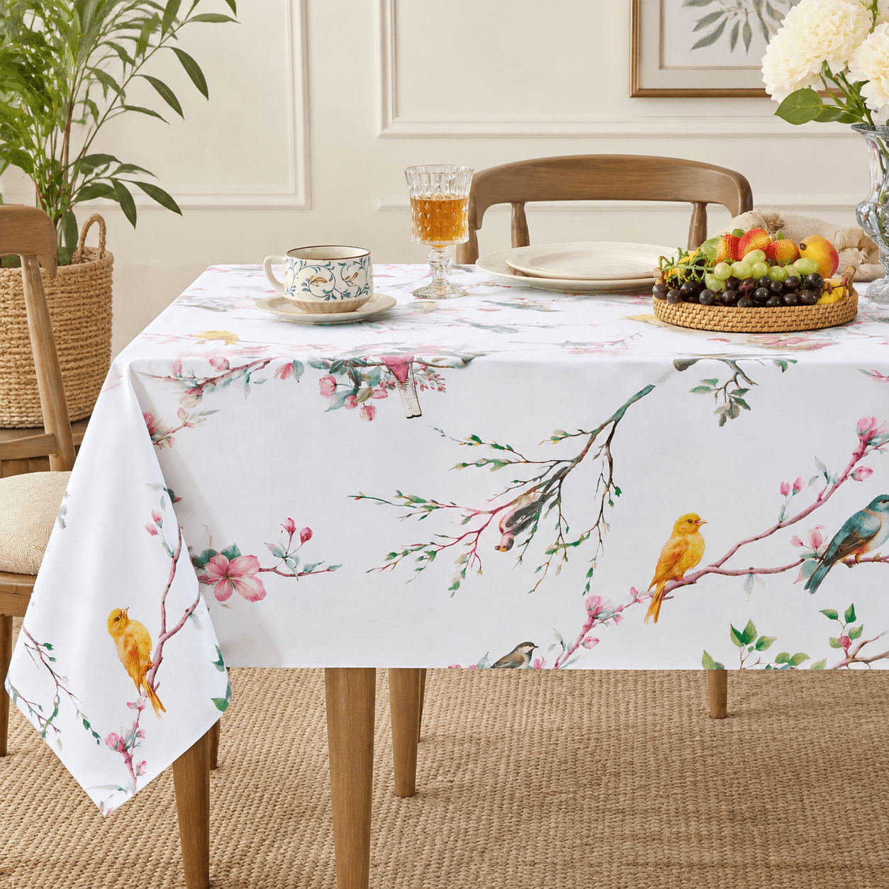 Summer Rectangle Vinyl Tablecloth Outdoor Waterproof Oil-proof Plastic ...