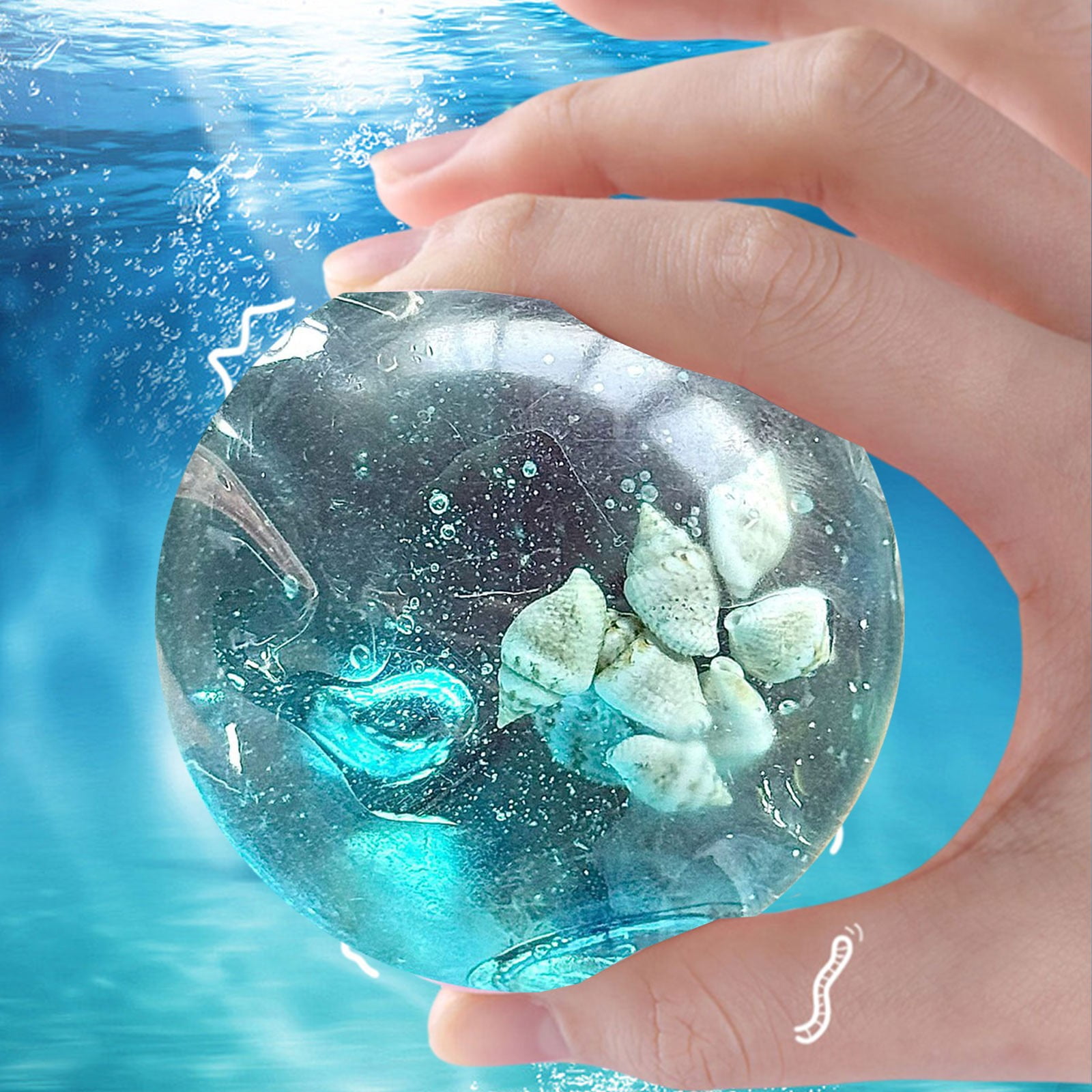 Summer Refreshing And Dreamy Underwater Blue Kneading Low Resilience ...
