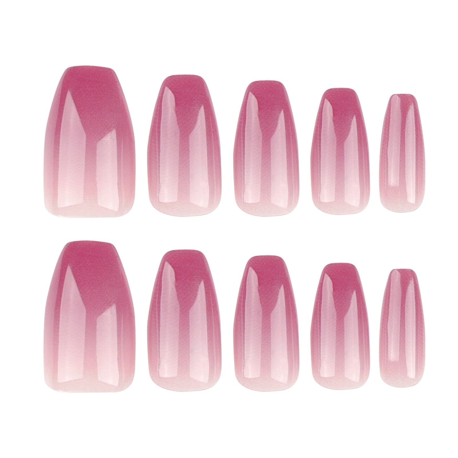 Summer Rose Red Wearable Nail Polish Ballet Nails Gradient Manicure