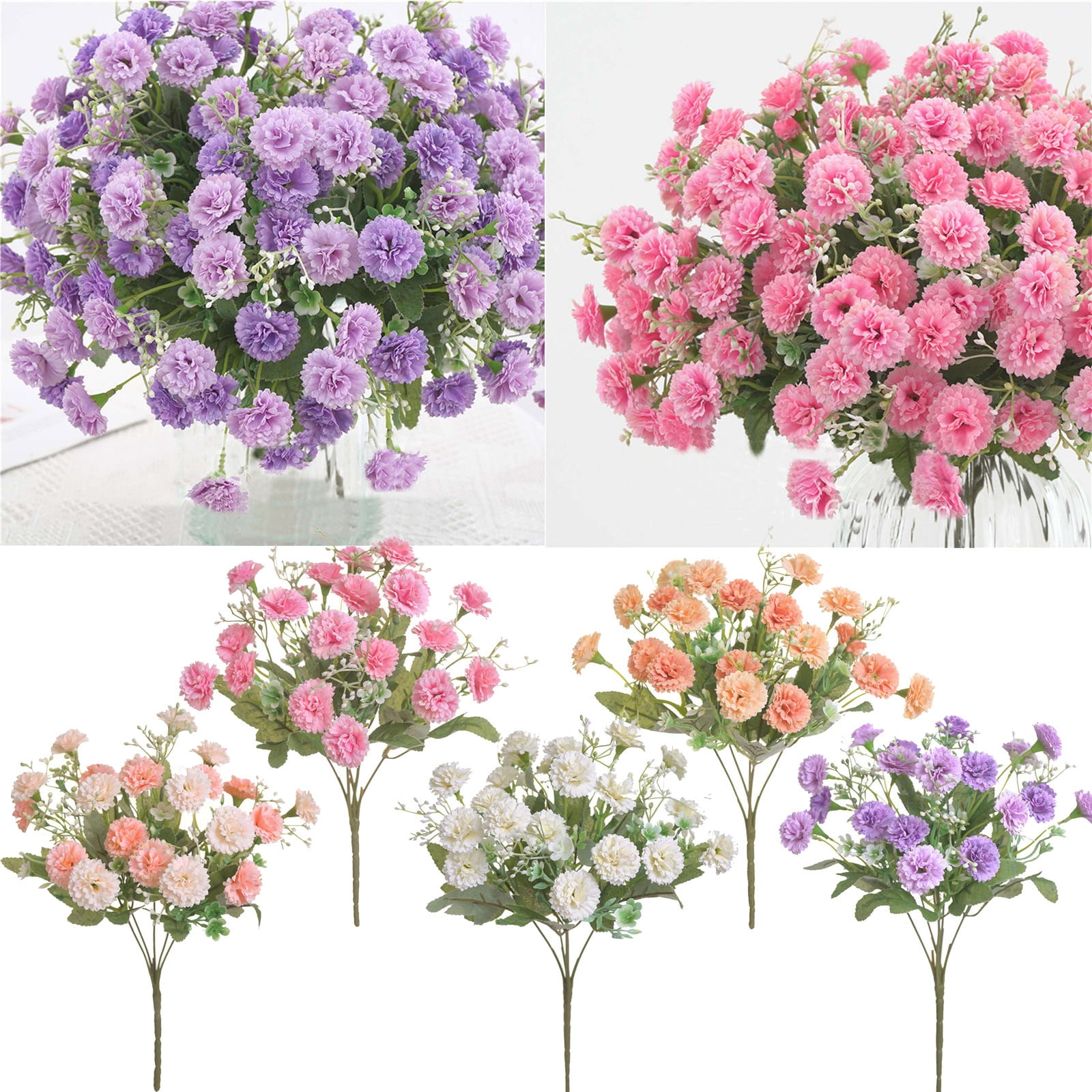 Summer Sale, Beautiful Artificial Silk Flower Bouquet, Faux Wedding ...