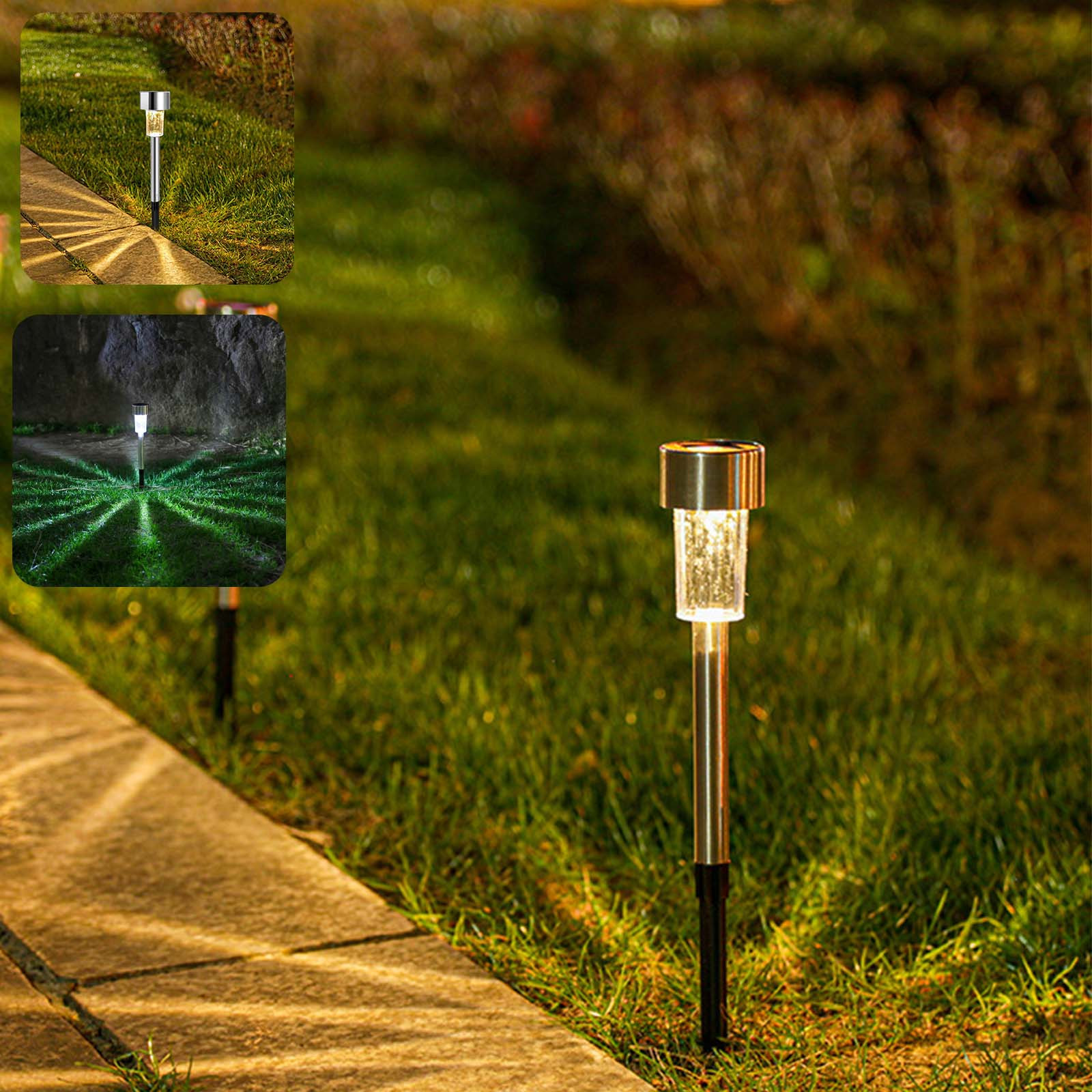 Summer Sale,Solar Lights Outdoor Waterproof IP65 LED, Metal Yard ...