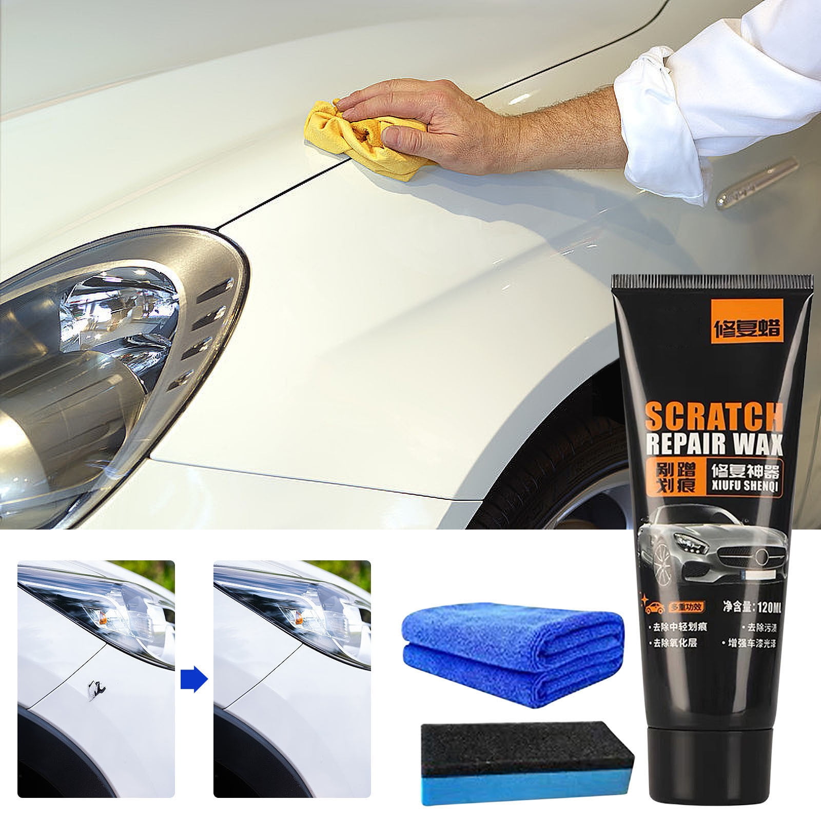 Summer Sale, Topliu Car Scratch Repair Paste, Auto Paint Scratch ...