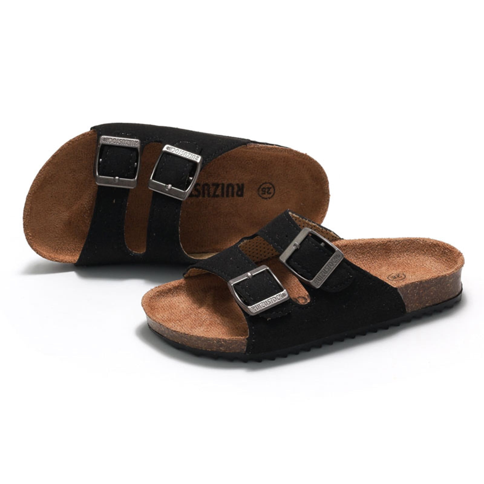 Summer Sandals for Girls Kid Sandals Boys Girls Comfort Cork Footbed ...