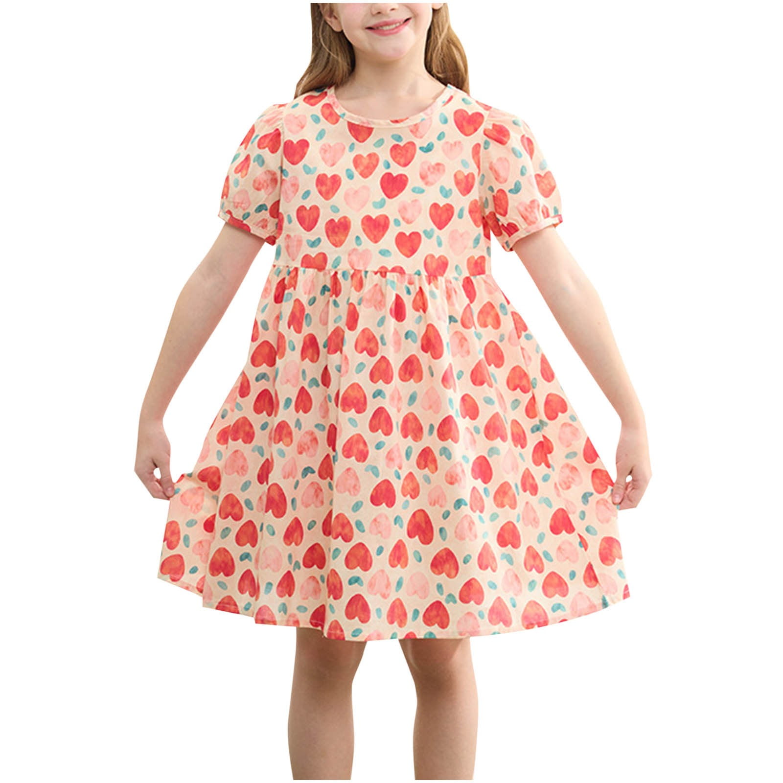 Summer Saving Clearance 2025 Qnanspi Summer Girls Casual Dresses,Girl ...