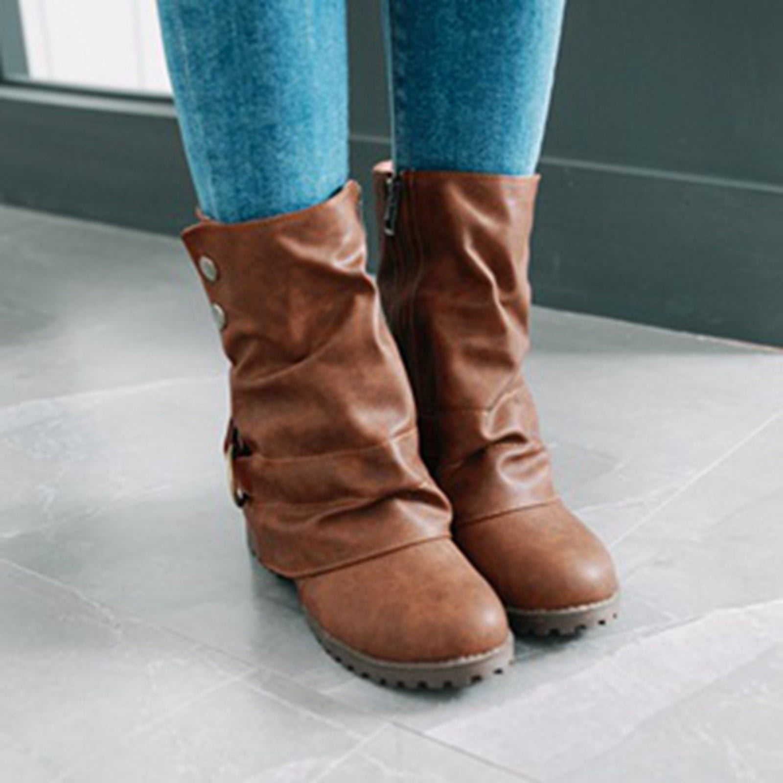 Summer Saving Clearance AXXD Mid-Calf Boots,Thanksgiving Day Work ...