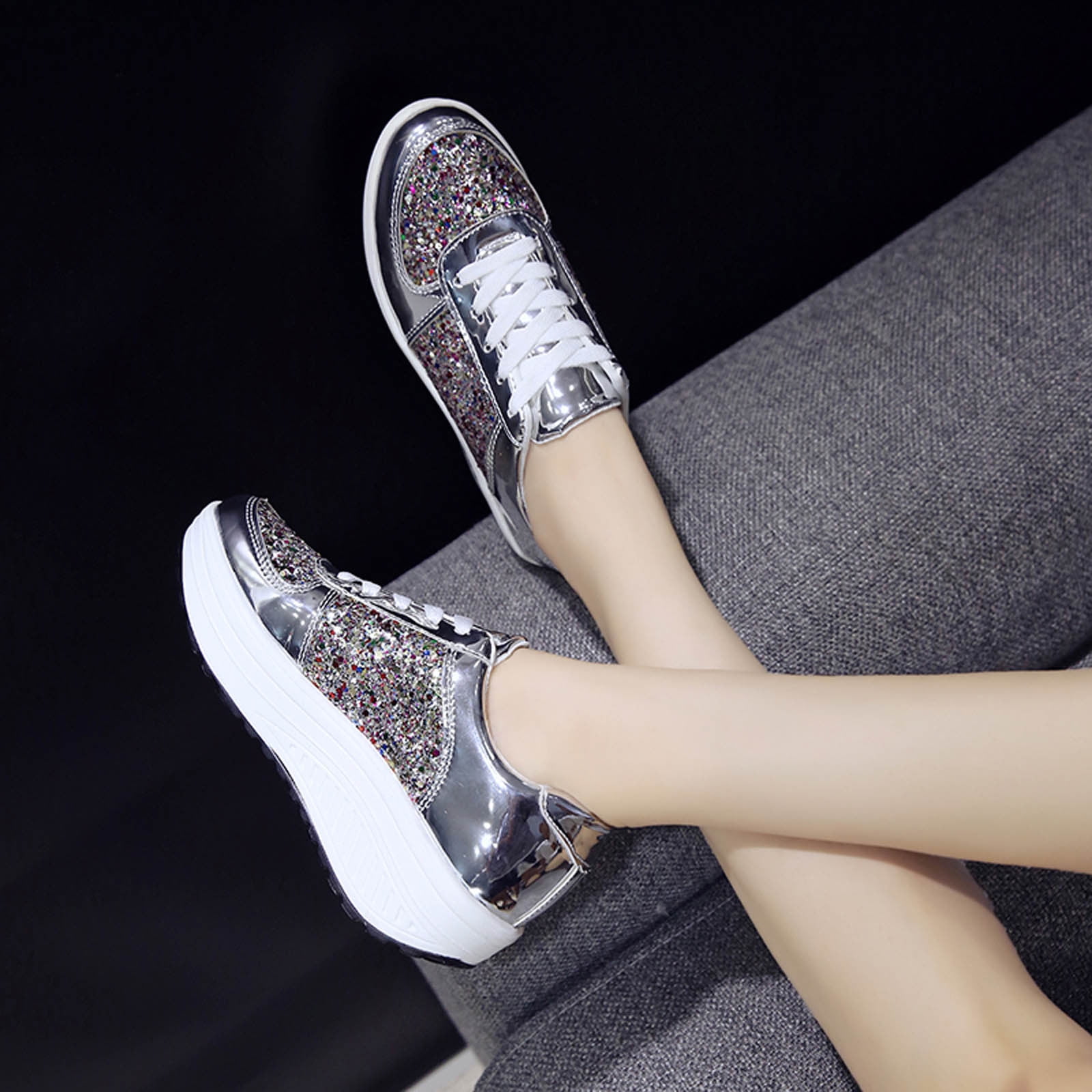 Summer Saving Clearance AXXD Slouch Women's Sneakers Shock Resistant ...