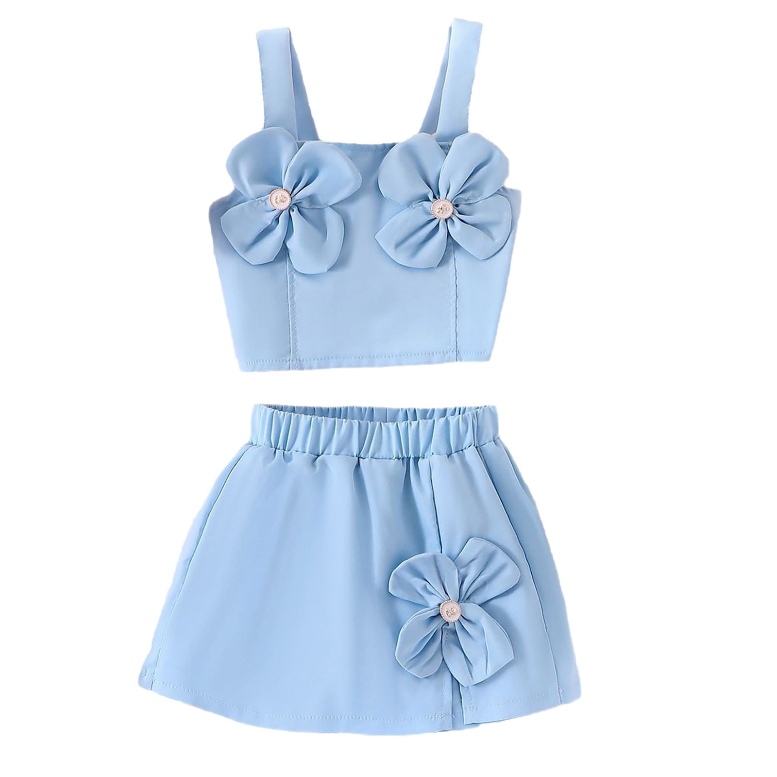 Ashirexll Kids Clothes Girls, Girls Summer Outfit Sets, 8-12 Years ...