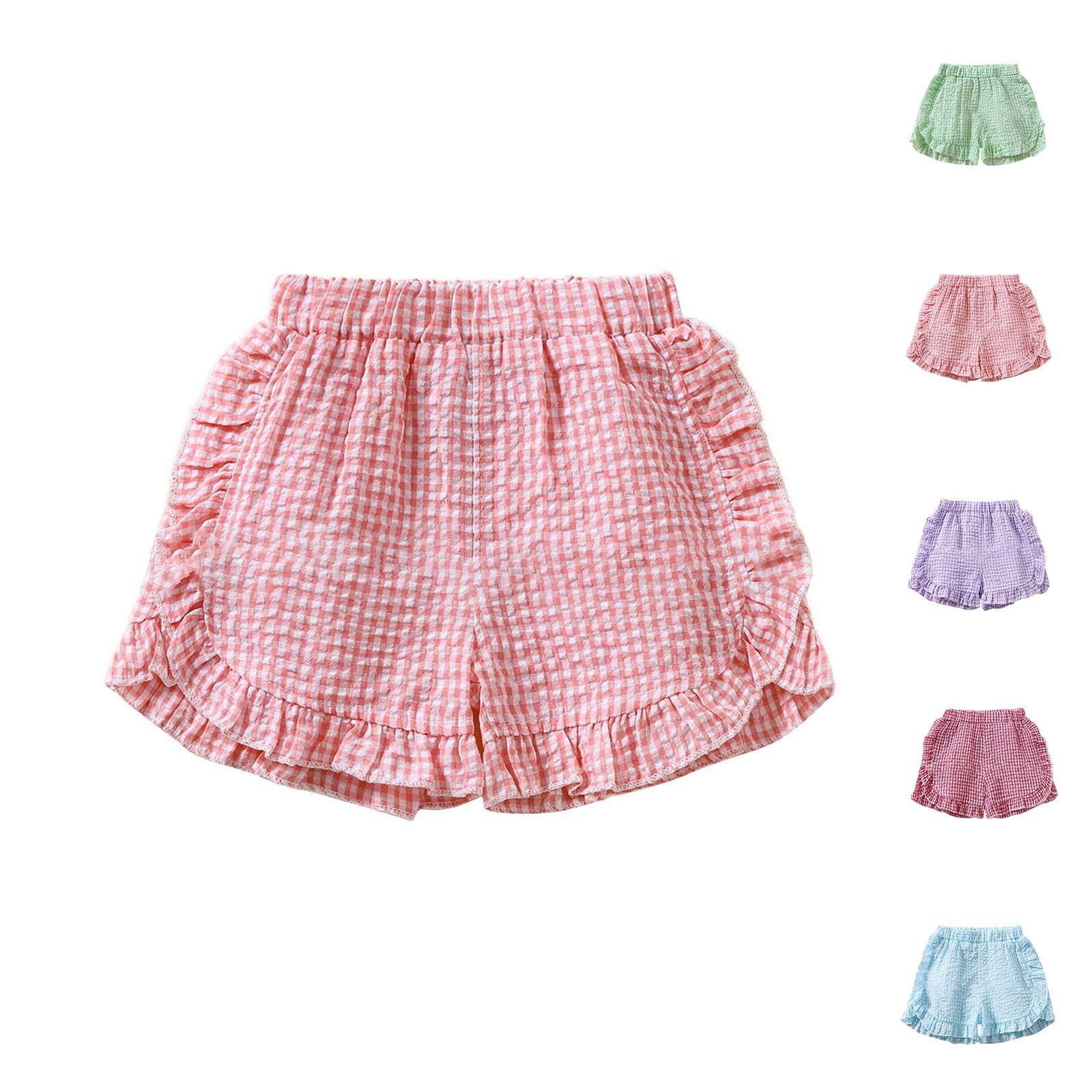 Ashirexll Kids Shorts, Girls Shorts, Flower Bud with Polka Print Summer ...
