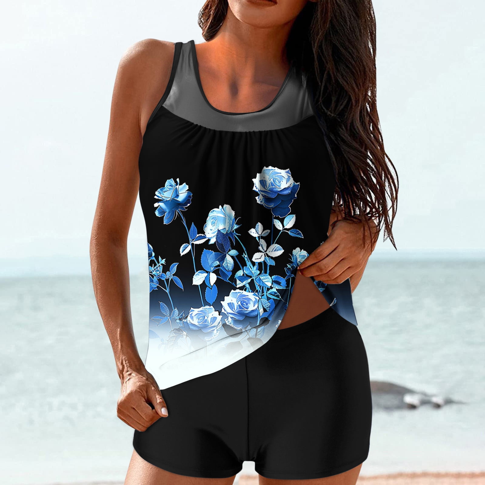 Summer Saving Clearance Pitauce Tankini Swimsuits for Women Modest ...