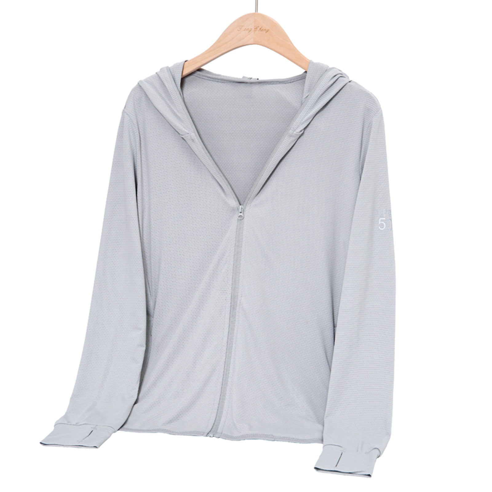 Summer Saving Clearance! Xixinqiwan Mens UPF 50+ Full Zip Jacket Long ...