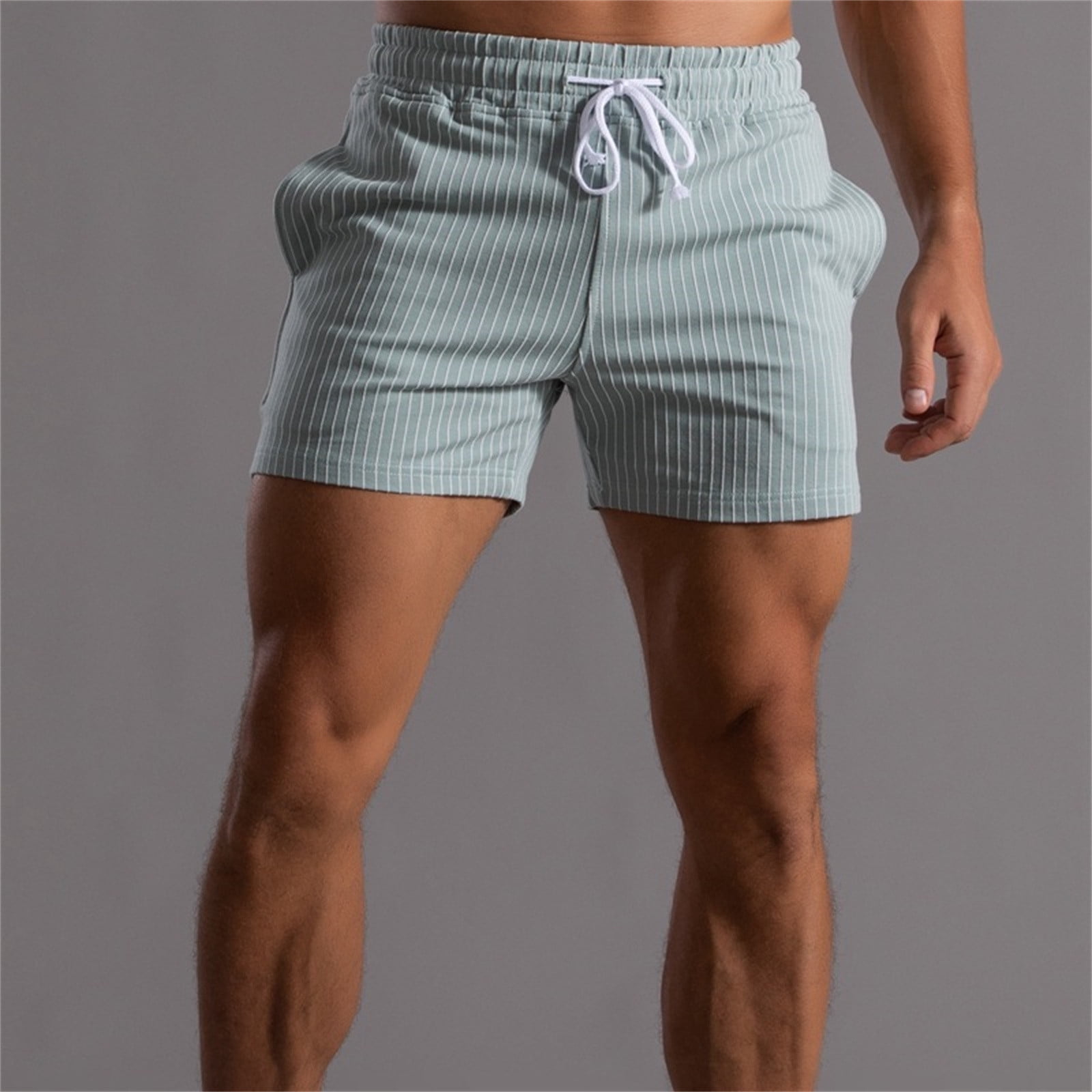 Summer Saving!Father Day Sale Deals!Mens Stripe Sweat Workout Shorts ...
