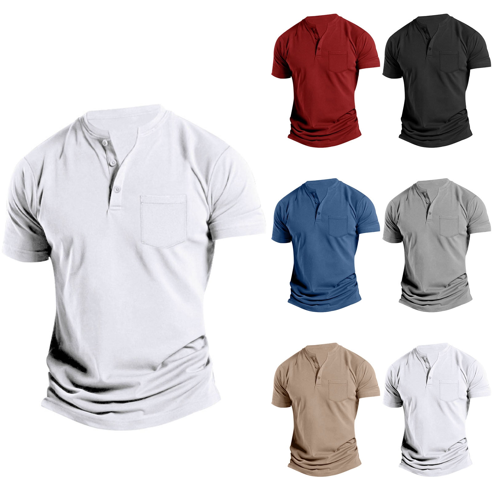 Summer Saving!Father Day Sale Deals!YANHAIGONG Summer Savings!Henley ...