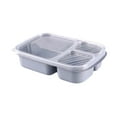 Summer Saving! Lunch Box Bento Box Adult Lunch Box 3-Compartment Meal ...