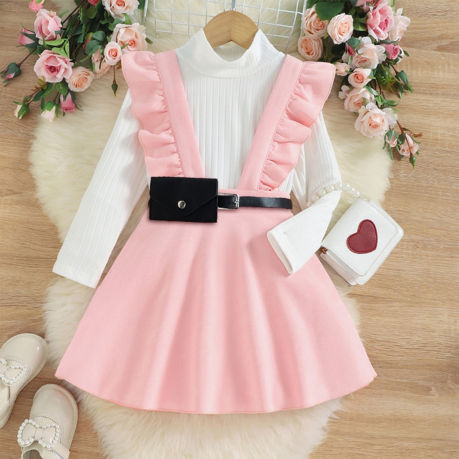 Summer Saving Sentmoon Girls Summer Outfits Ruffle Girls Dresses,Cutton ...