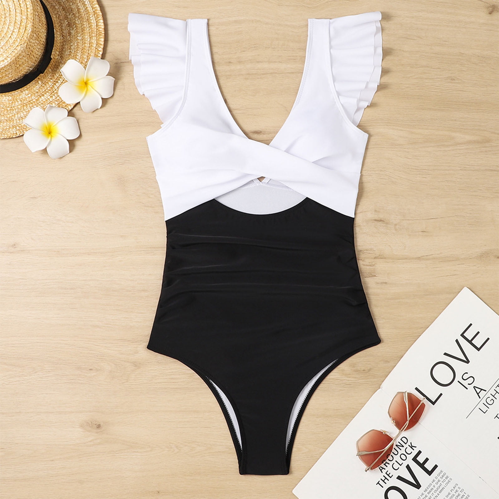 Summer Saving Teocary 2024 New Women Swimsuits Wrap Swimwear