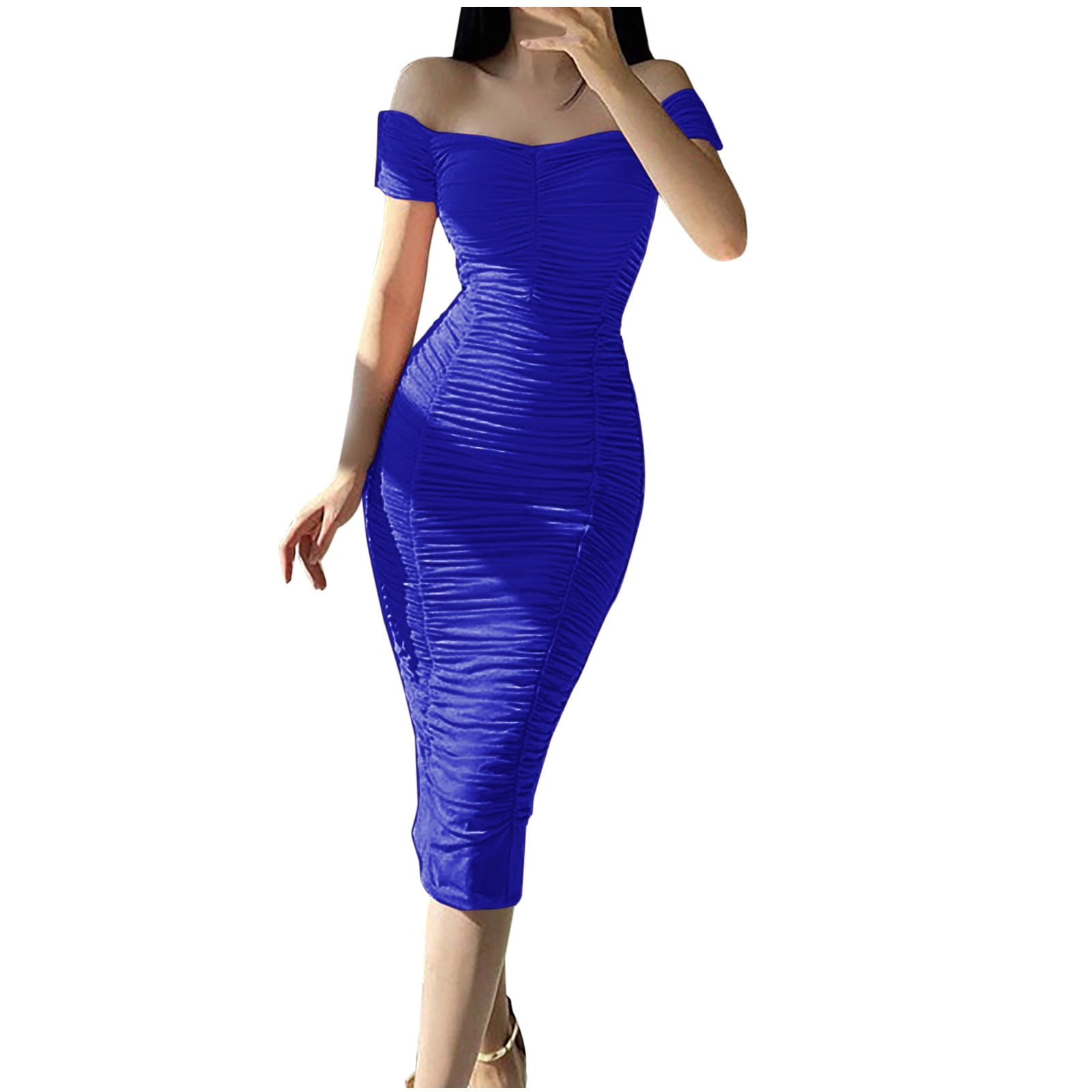 Summer Saving Wycnly Summer Dresses for Women Party Club Sexy off ...