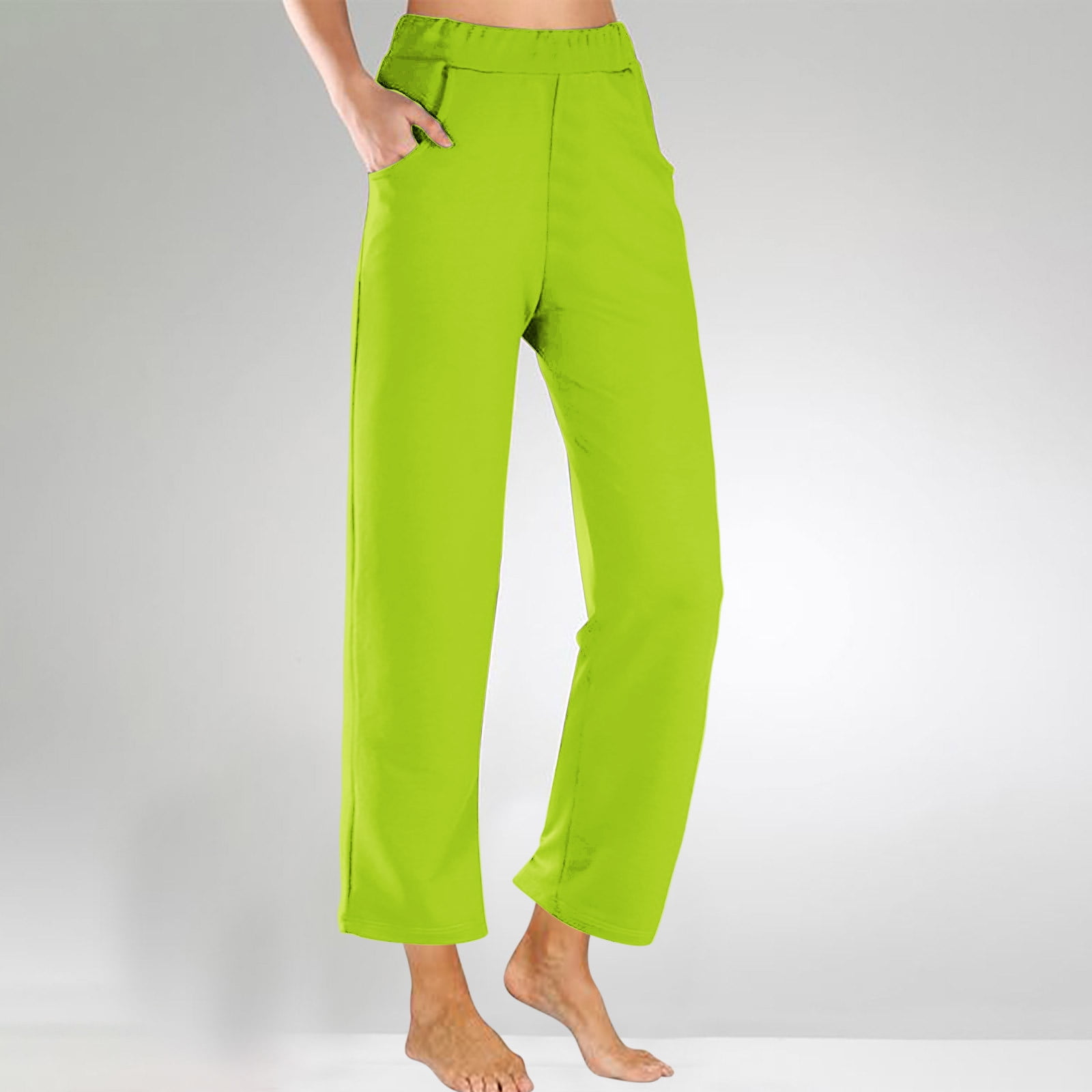 Summer Saving!YANHAIGONG Women Capris for Plus Size,Wide Leg Capris ...