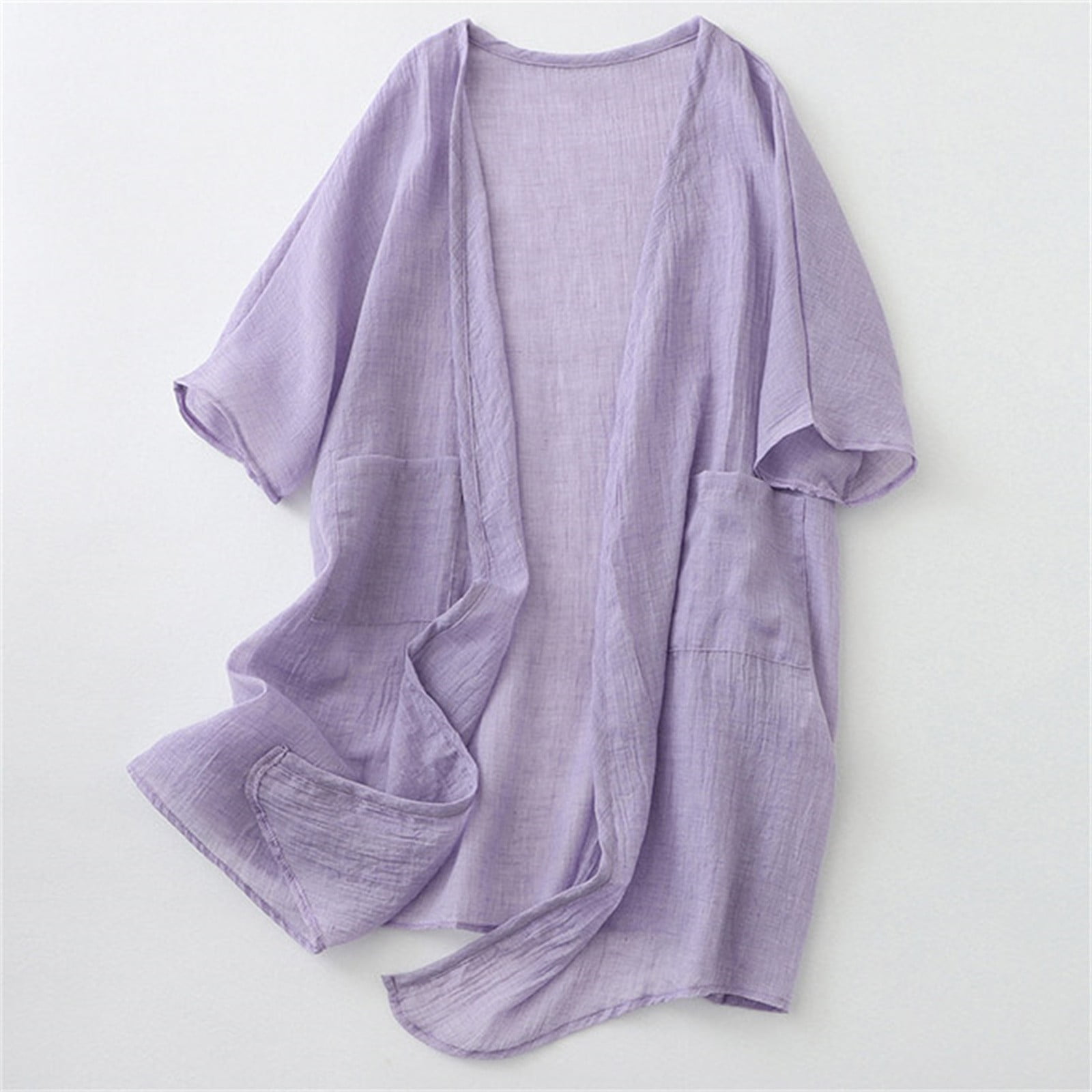 Abomasnow Womens Ultra-Thin Cotton Kimono Cardigans Summer Lightweight ...