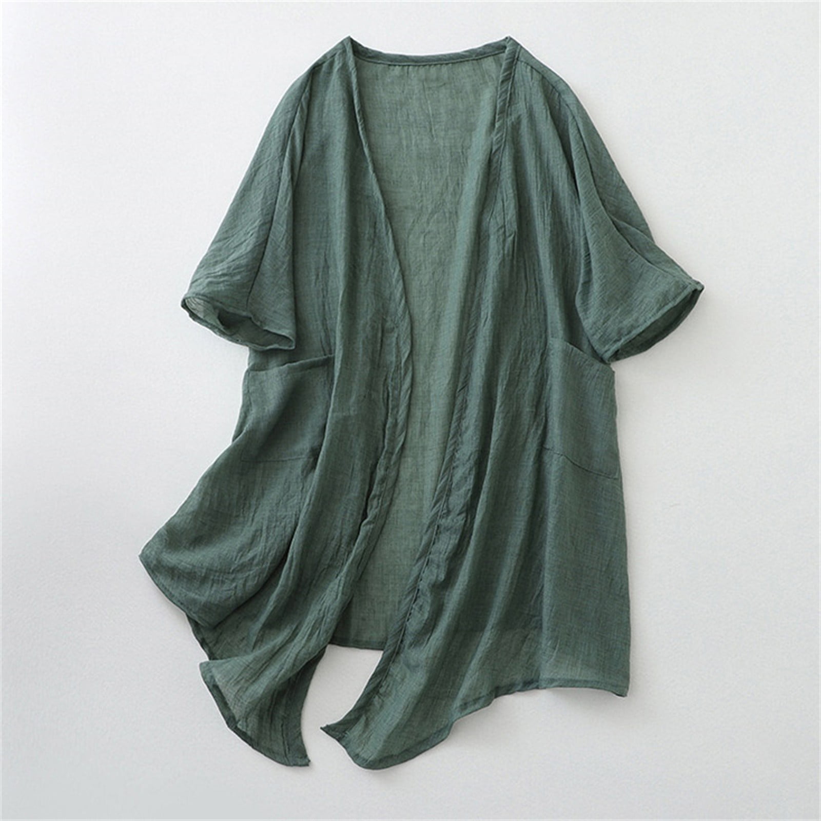 Abomasnow Womens Ultra-Thin Cotton Kimono Cardigans Summer Lightweight ...