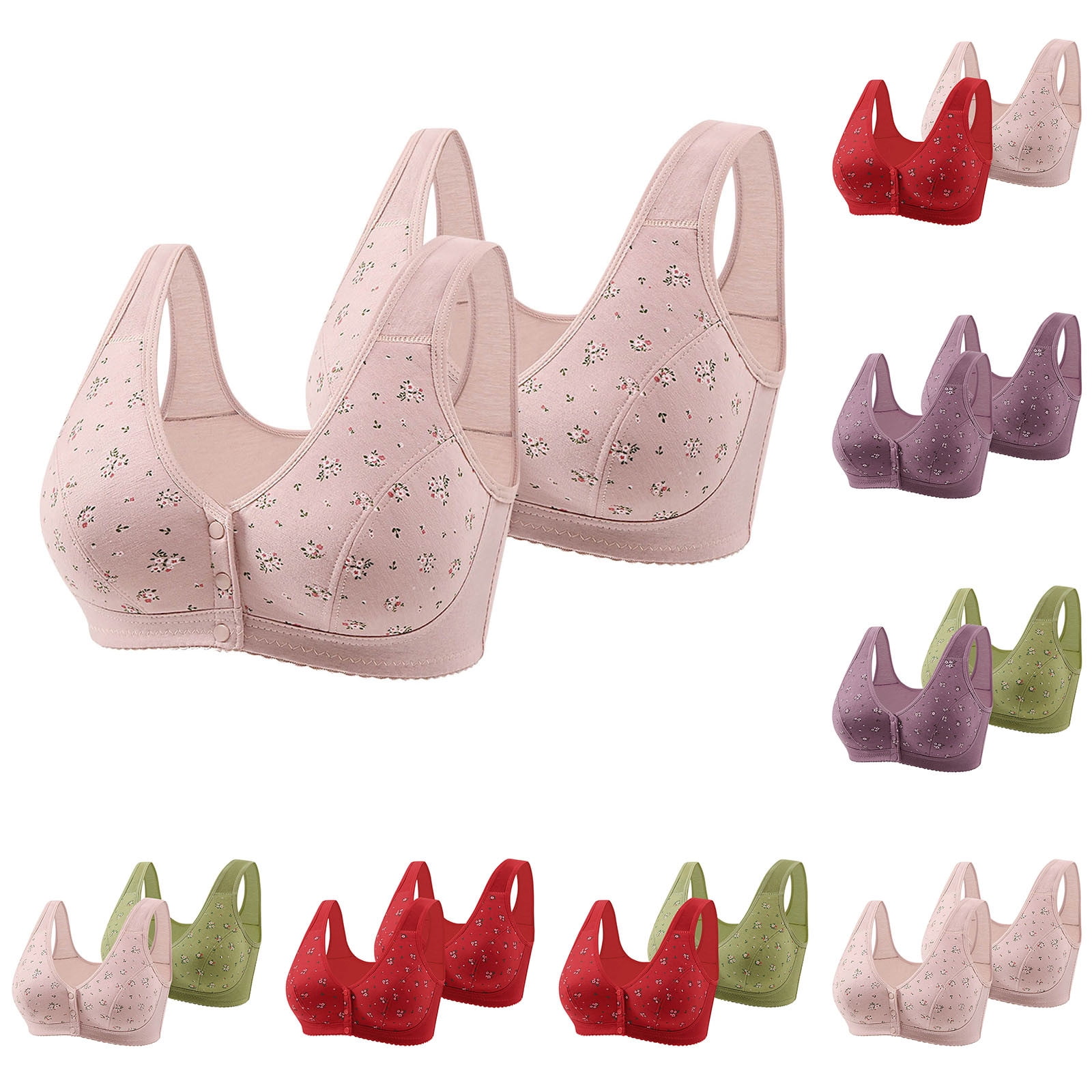 Summer Savings Akafmk Plus Size Womens Bras, Front Closure Bras for ...