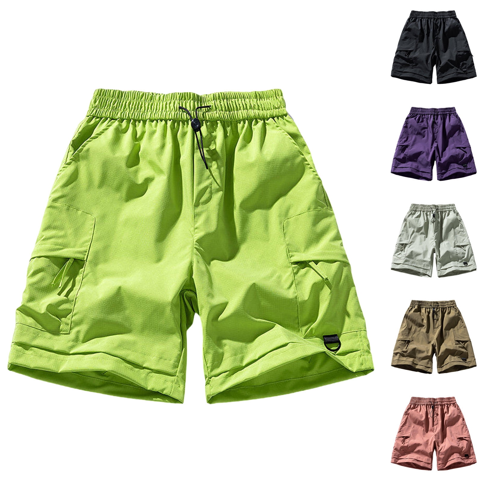Summer Savings Akafmk Summer Mens Cargo Shorts, Plus Size Mens Casual ...