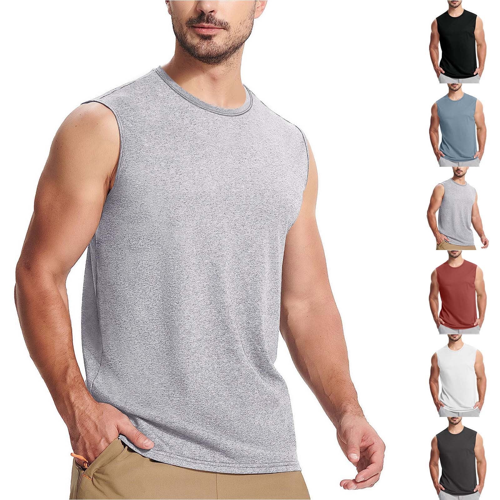 Summer Akafmk Summer Mens Tank Top,Sleeveless Athletic Undershirt for ...
