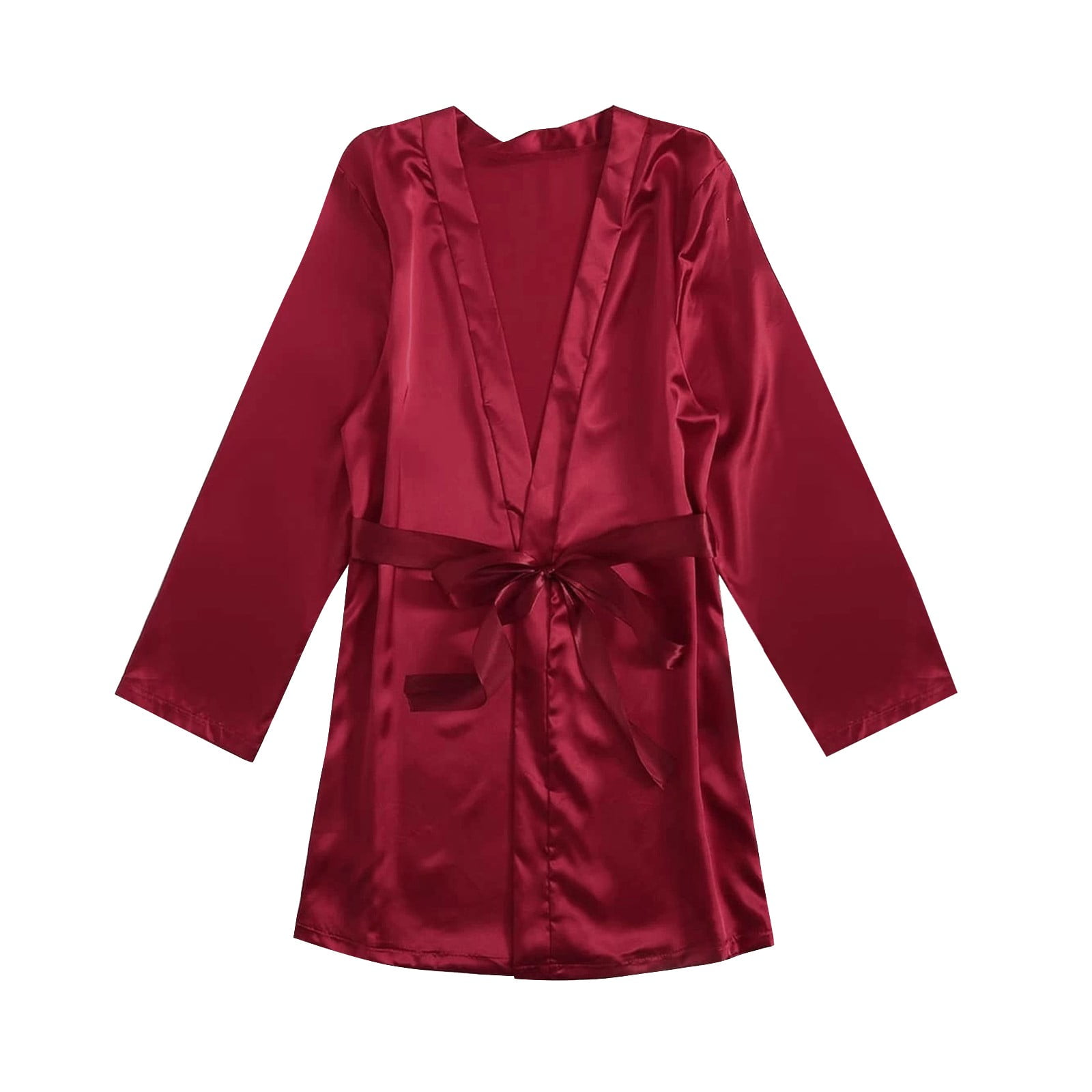 Summer Savings Clearance 2024! AKAFMK Women's Pyjamas Satin Silk ...