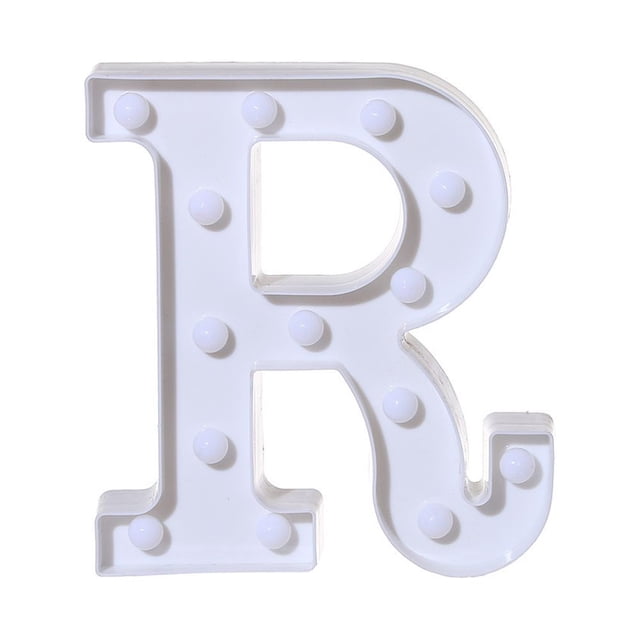 TUOBARR Alphabet LED Letter Lights Light Up White Plastic Letters ...